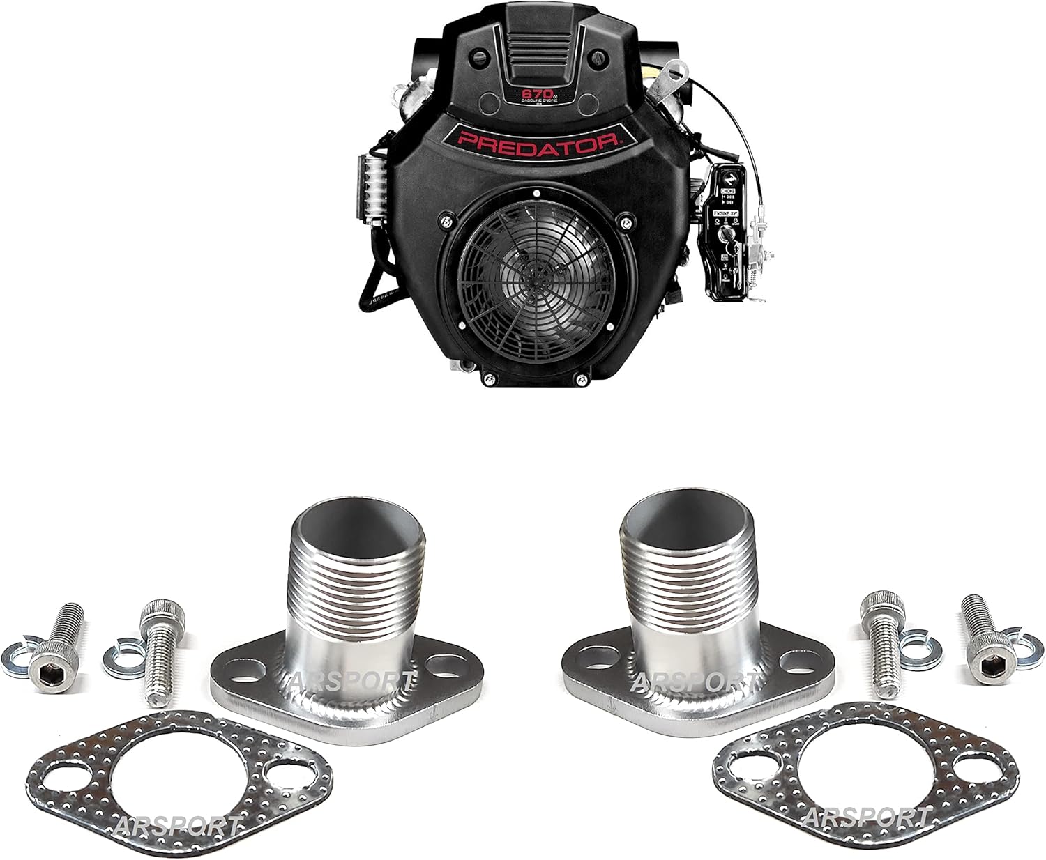 Amazon.com: ARSPORT Predator 670 V-TWIN/Max 459 1" NPT Male Thread ...