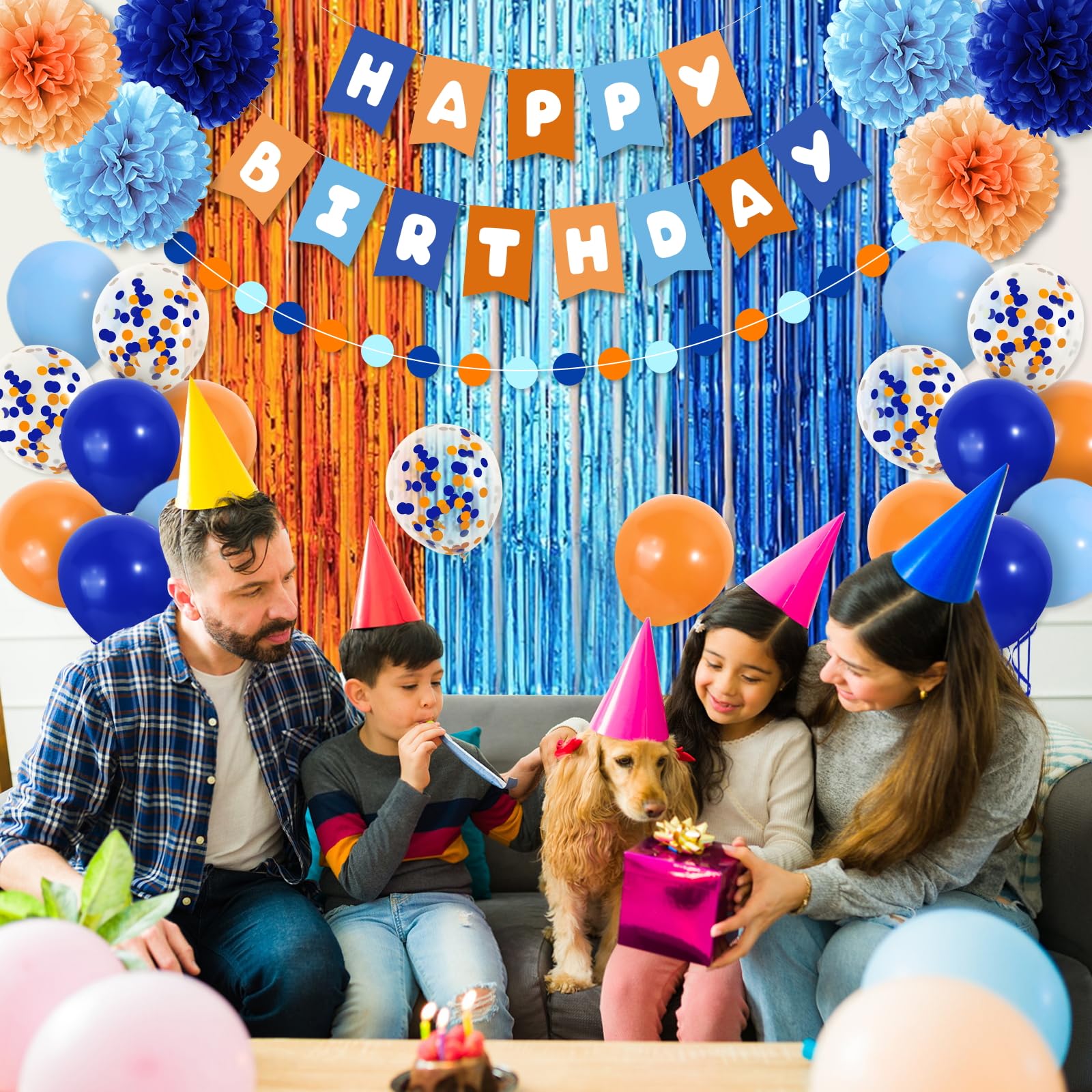 Snapklik.com : Boy Birthday Decorations, Blue Birthday Supplies, Light ...