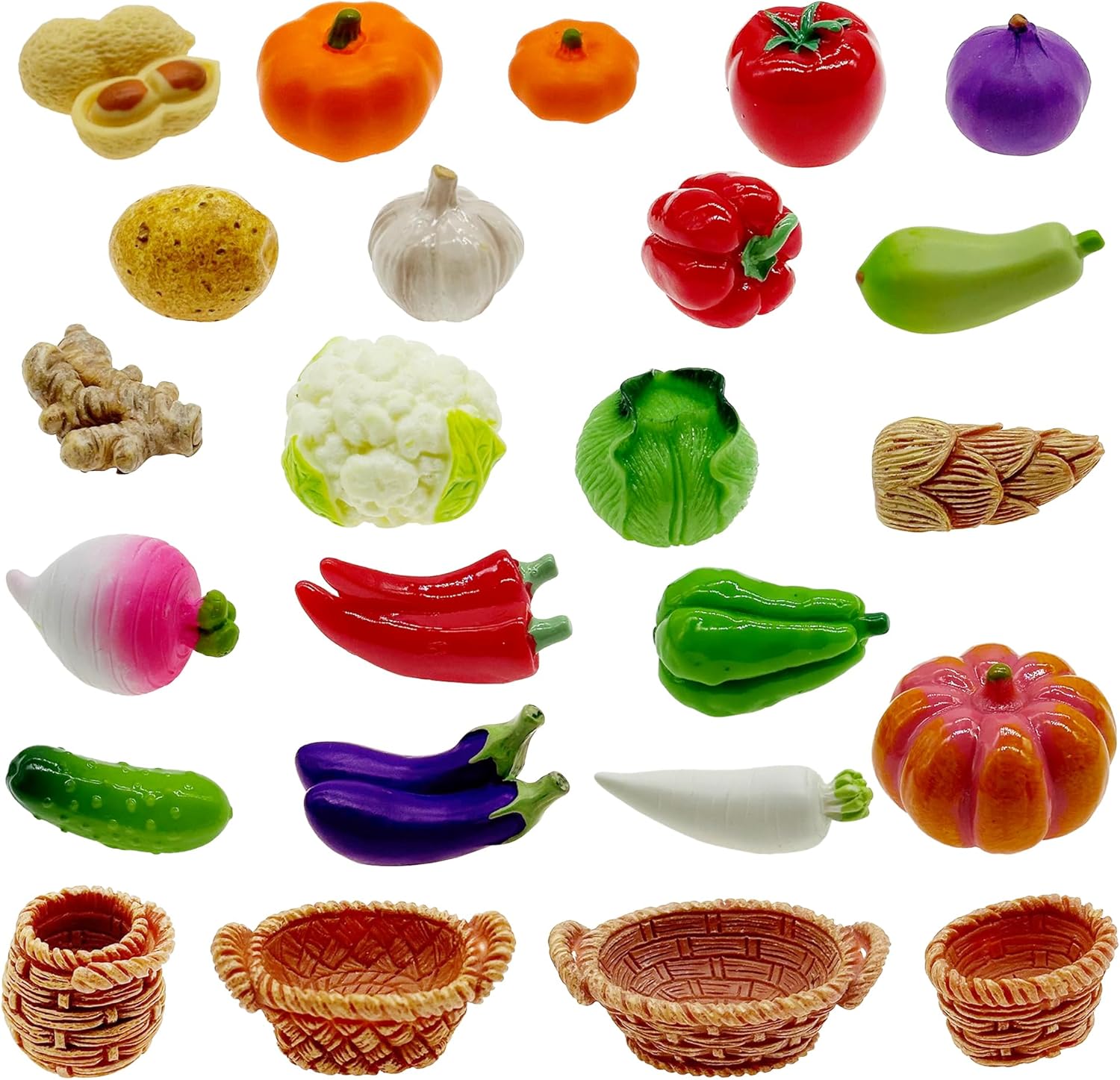 Amazon.com: Cayway 22 PCS Miniature Food Mini Vegetables Fairy Garden ...