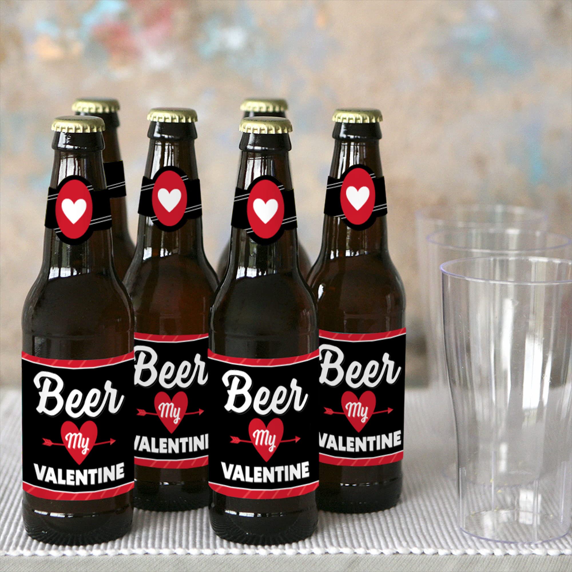 Valentine Beer Printable Labels Wax + Brews Valentines Creative Candle