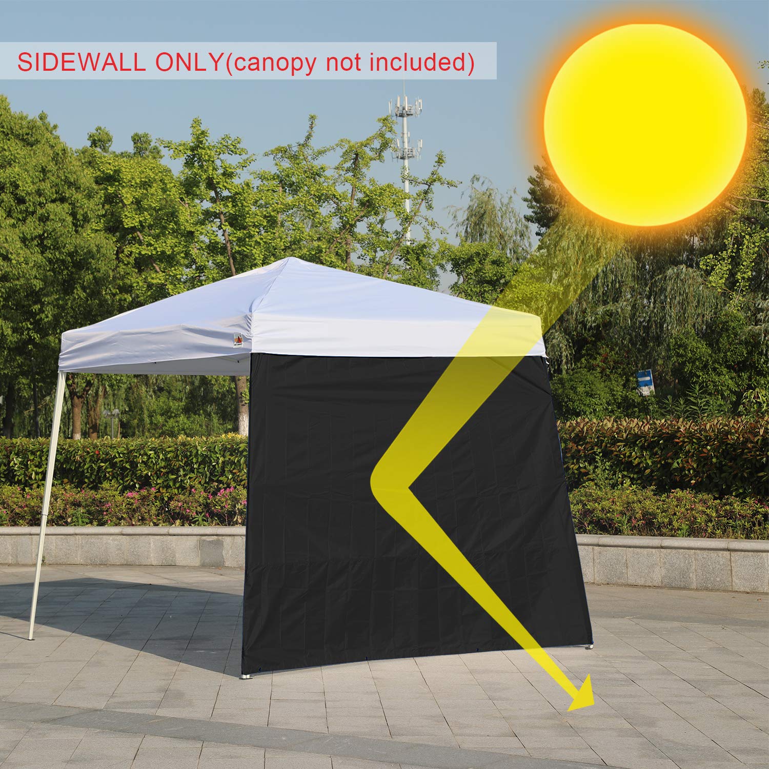 ABCCANOPY Canopy Side Wall for 10'x 10' Slant Leg Canopy Tent, 1 Pack ...