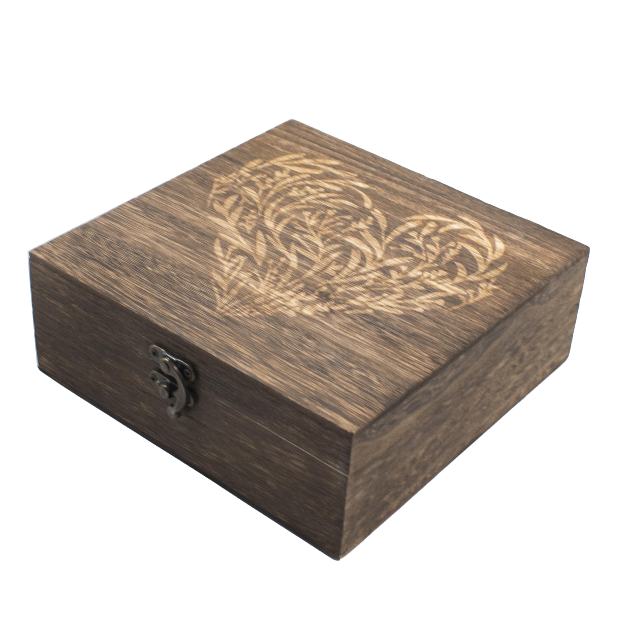 Amazon.com: QoTang Wooden Memory Keepsake Boxes With Hinged Lids ...