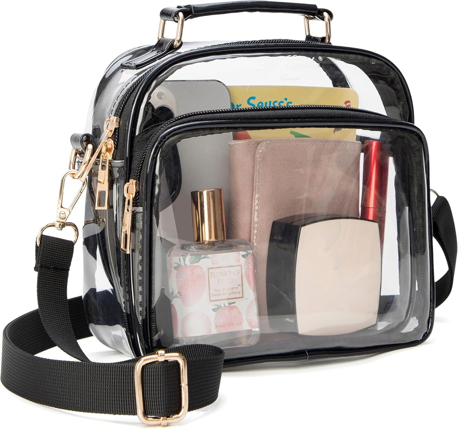 DE'EMILIA CONCEPT Clear Purses for Women Stadium, 12x6x12 TPU Clear ...