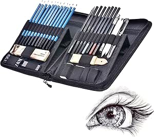 Premify 40pcs Sketch Pencil Kit, Professional Sketch Pencils Set ...