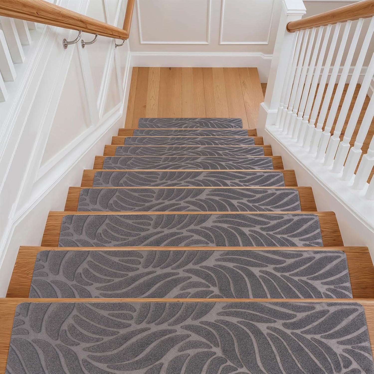 Youyijia 15PCS Anti-Slip Stair Tread Pads - 65x20cm Carpet Stair Treads ...
