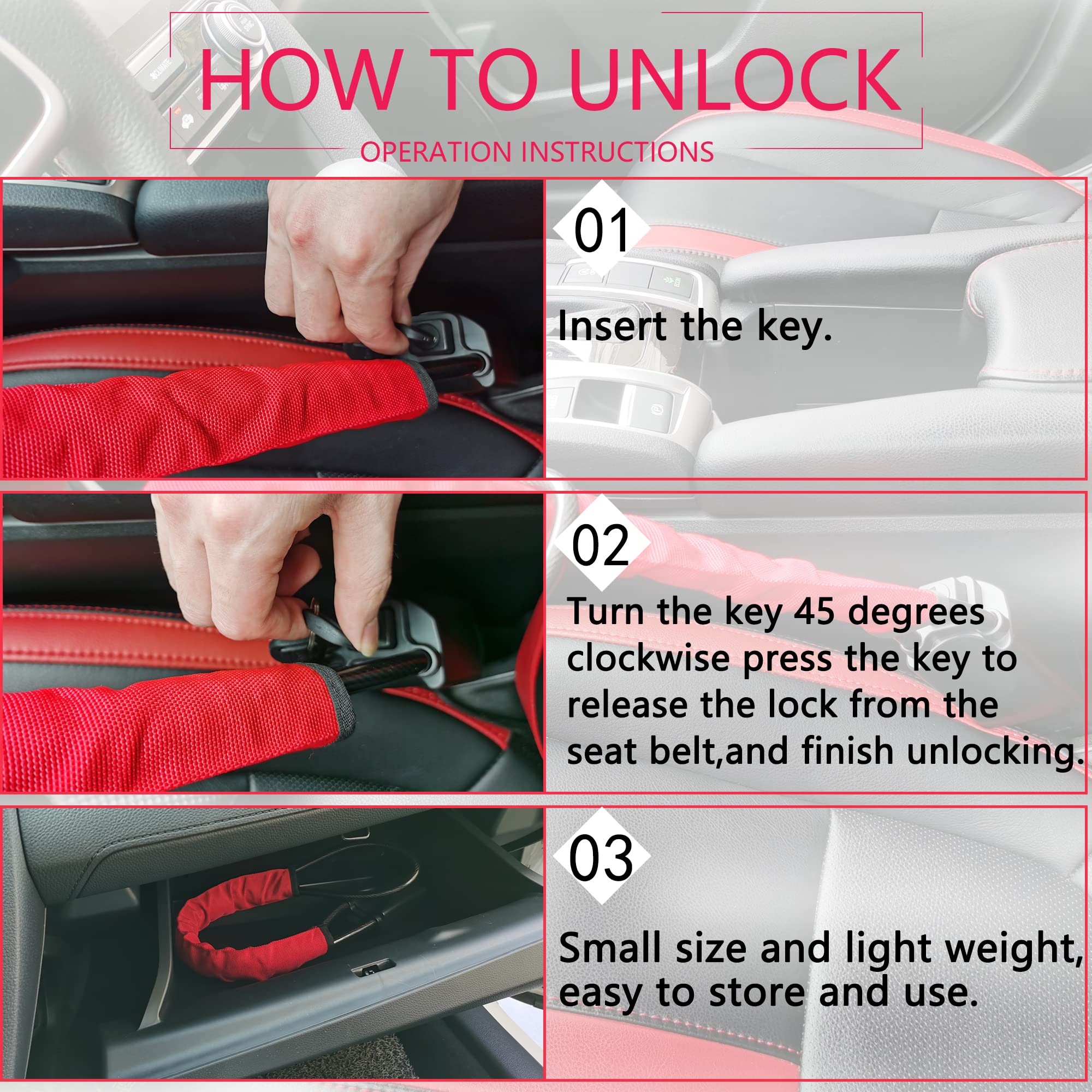 Snapklik.com : YELUBAARKE Steering Wheel Lock Car Theft Prevention ...