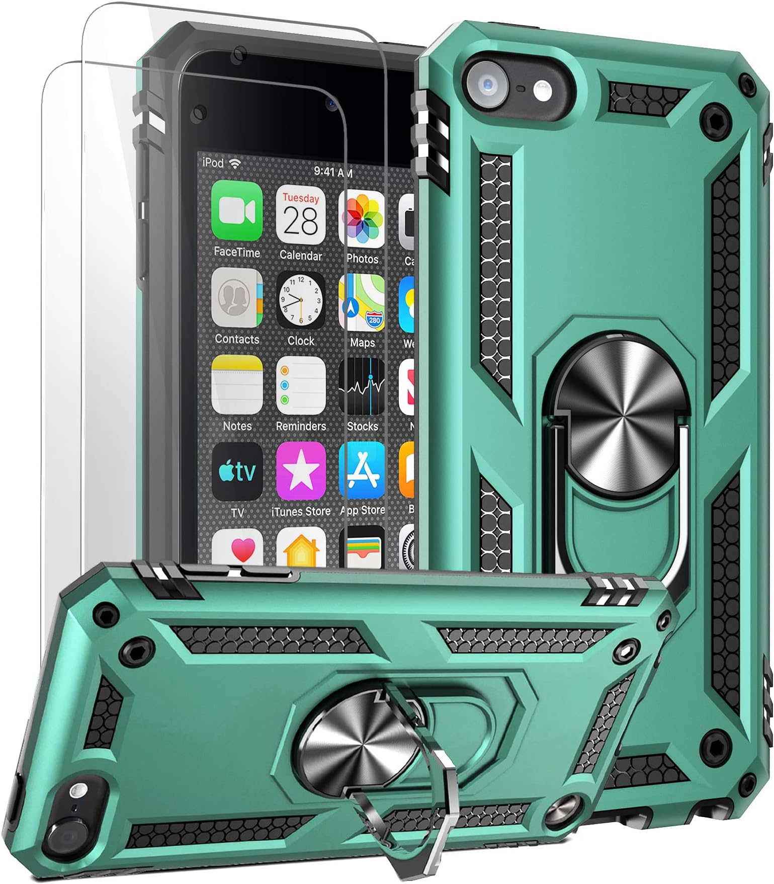 Amazon.com: IDYStar iPod Touch Case Clear with Kickstand, iPod Touch 7 ...