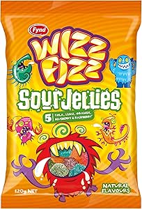 Wizz Fizz Sour Jellies Candy 120 g : Amazon.com.au: Grocery