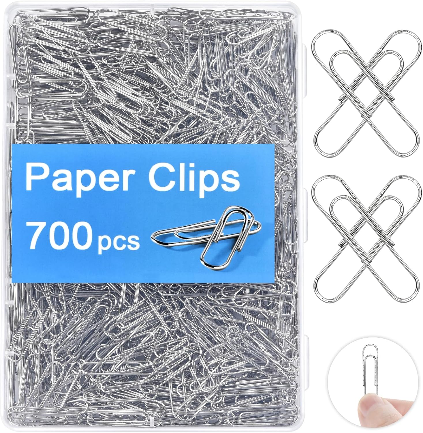 Amazon.com : Paper Clips for Office School Supplies, Nonskid Paper Clip ...