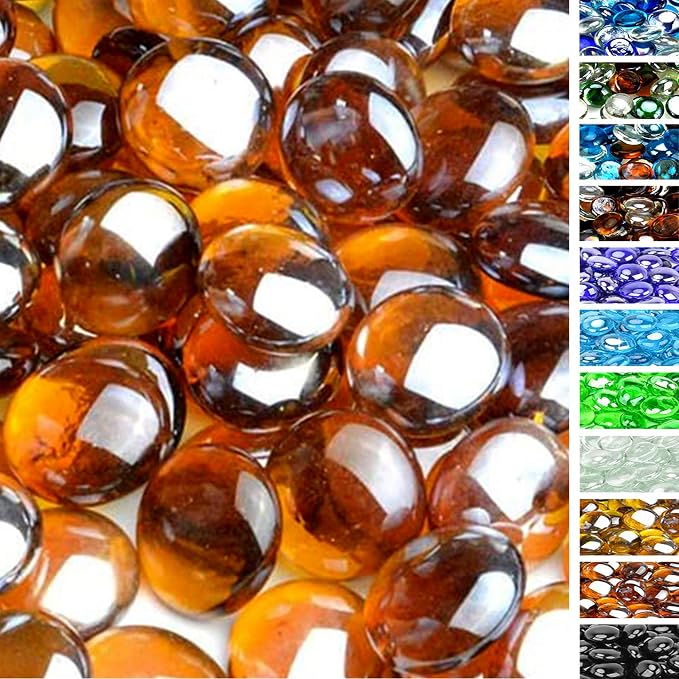 Amazon.com: Mr. Fireglass 1/2" Reflective Fire Glass Beads for ...