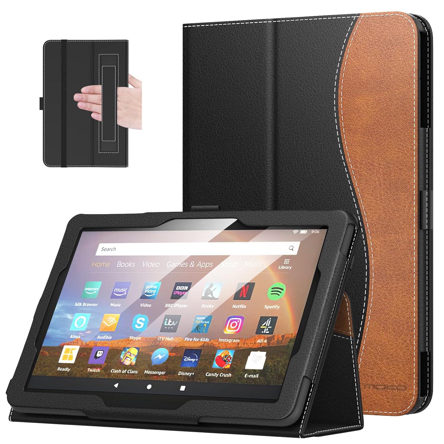 MoKo Case Fits All-New Amazon Kindle Fire HD 8 & 8 Plus Tablet (12th ...