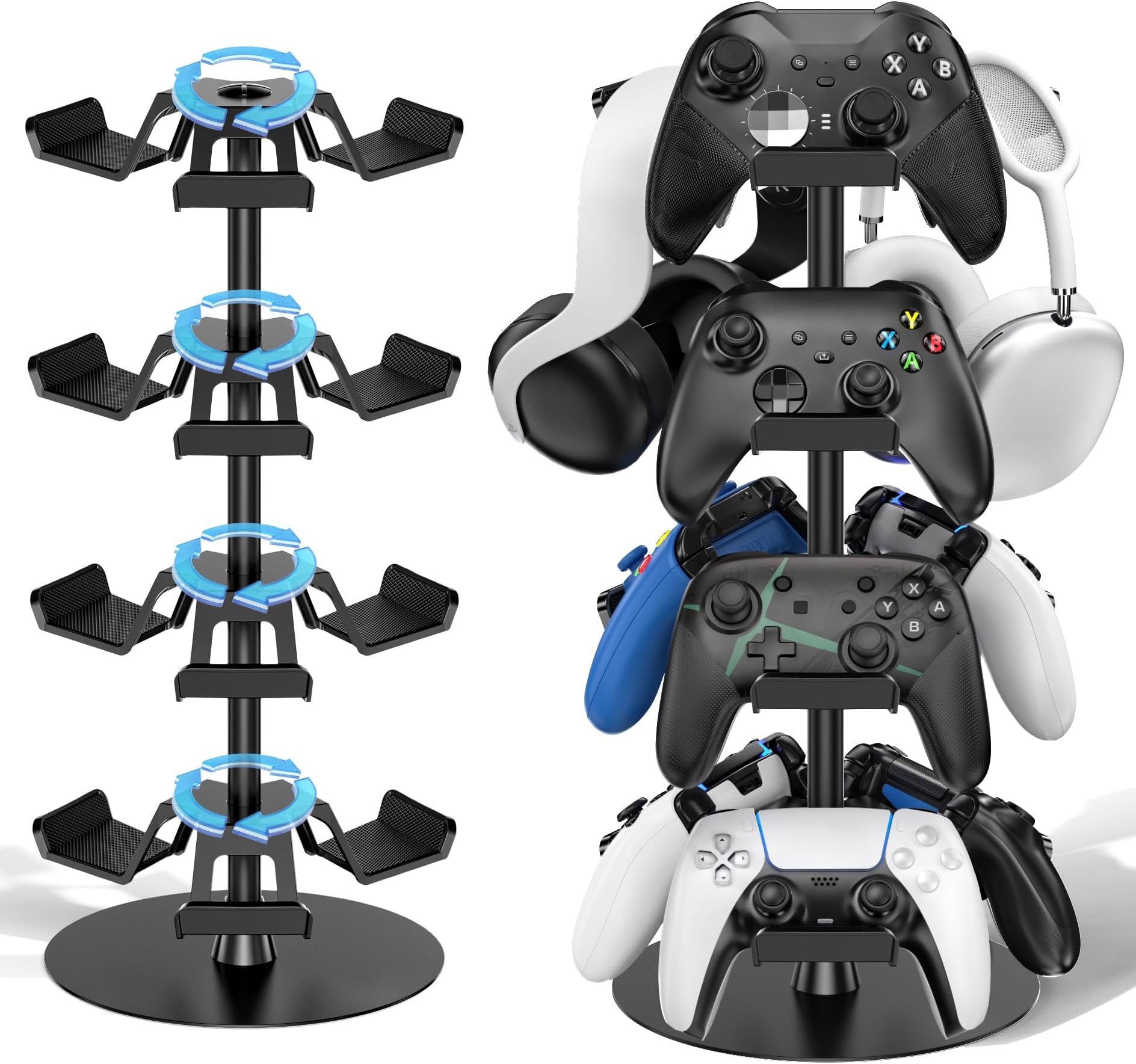 Amazon.com: Karanava Controller Holder 4 Tier,Headphone Stand ...