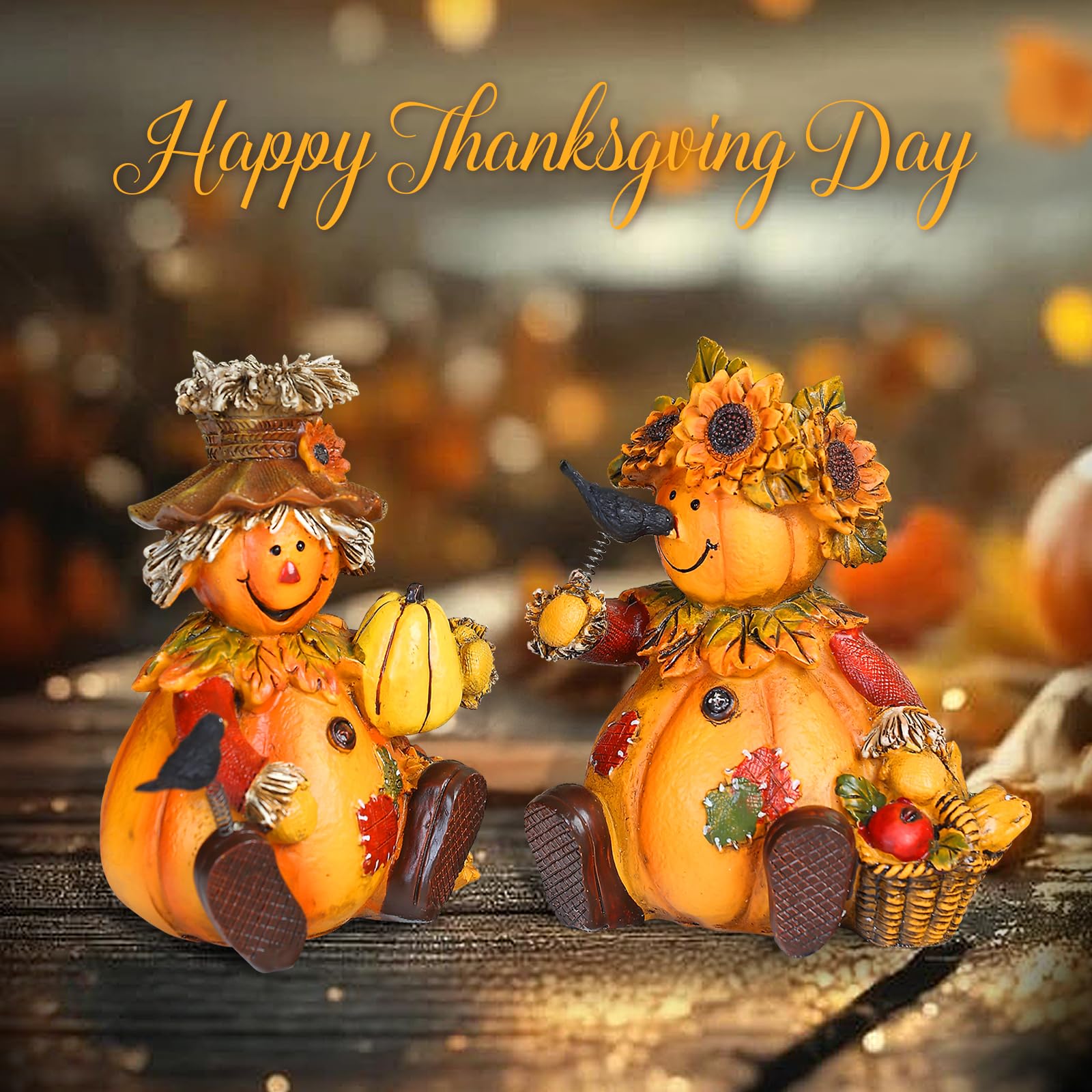 Snapklik.com : Topadorn Polystone Table Decor Seasonal Fall Harvest ...
