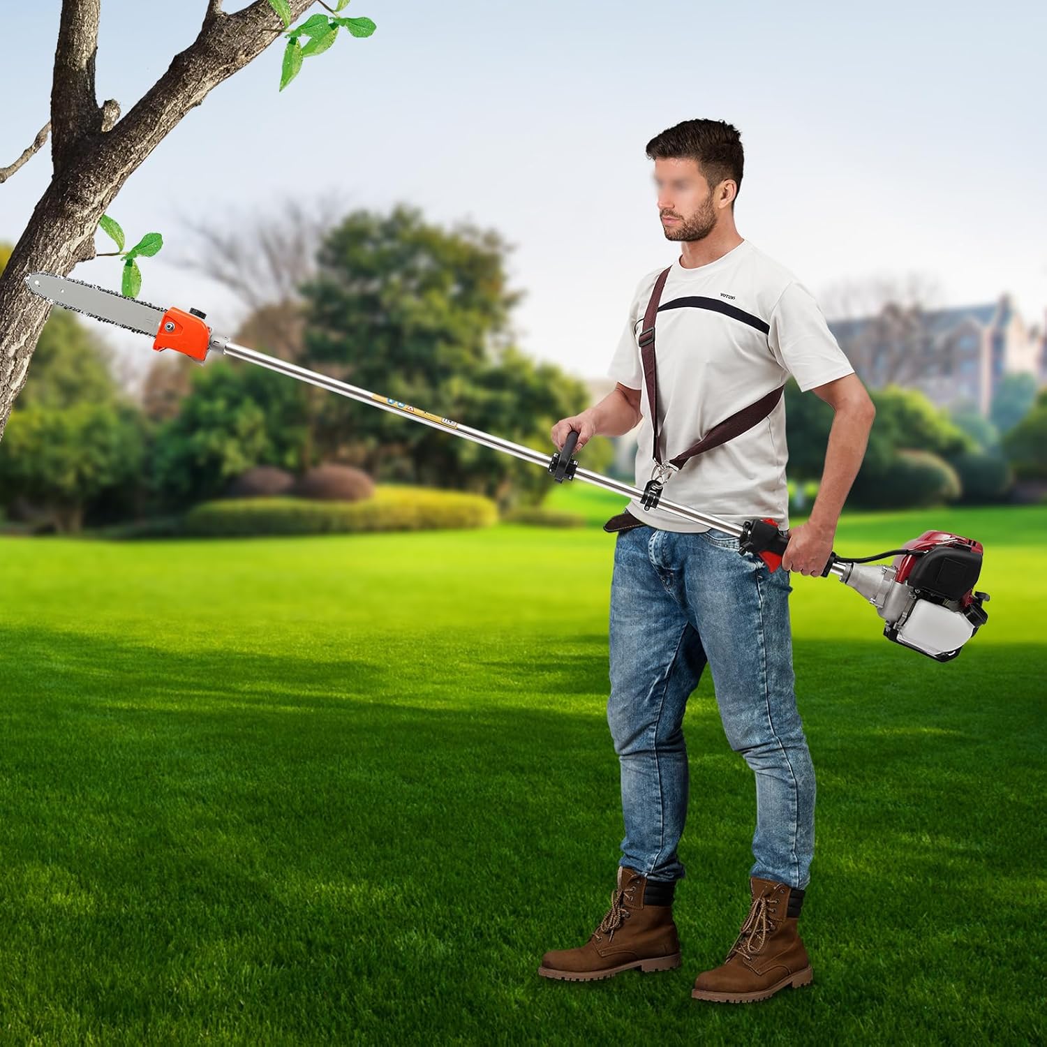 Amazon.com: HuaShuani 4-Stroke Engine Gas Powered Rod Saw, Chain Saw ...