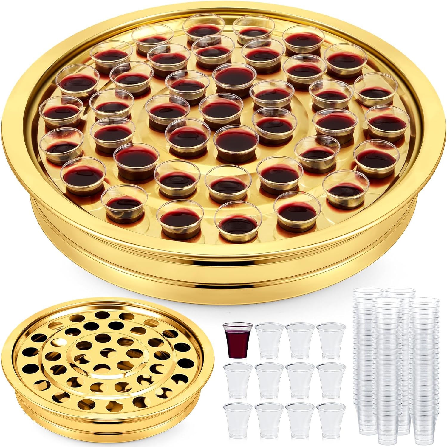 Amazon.com: Zhehao 1 Pcs Communion Trays for Churches Set Church ...