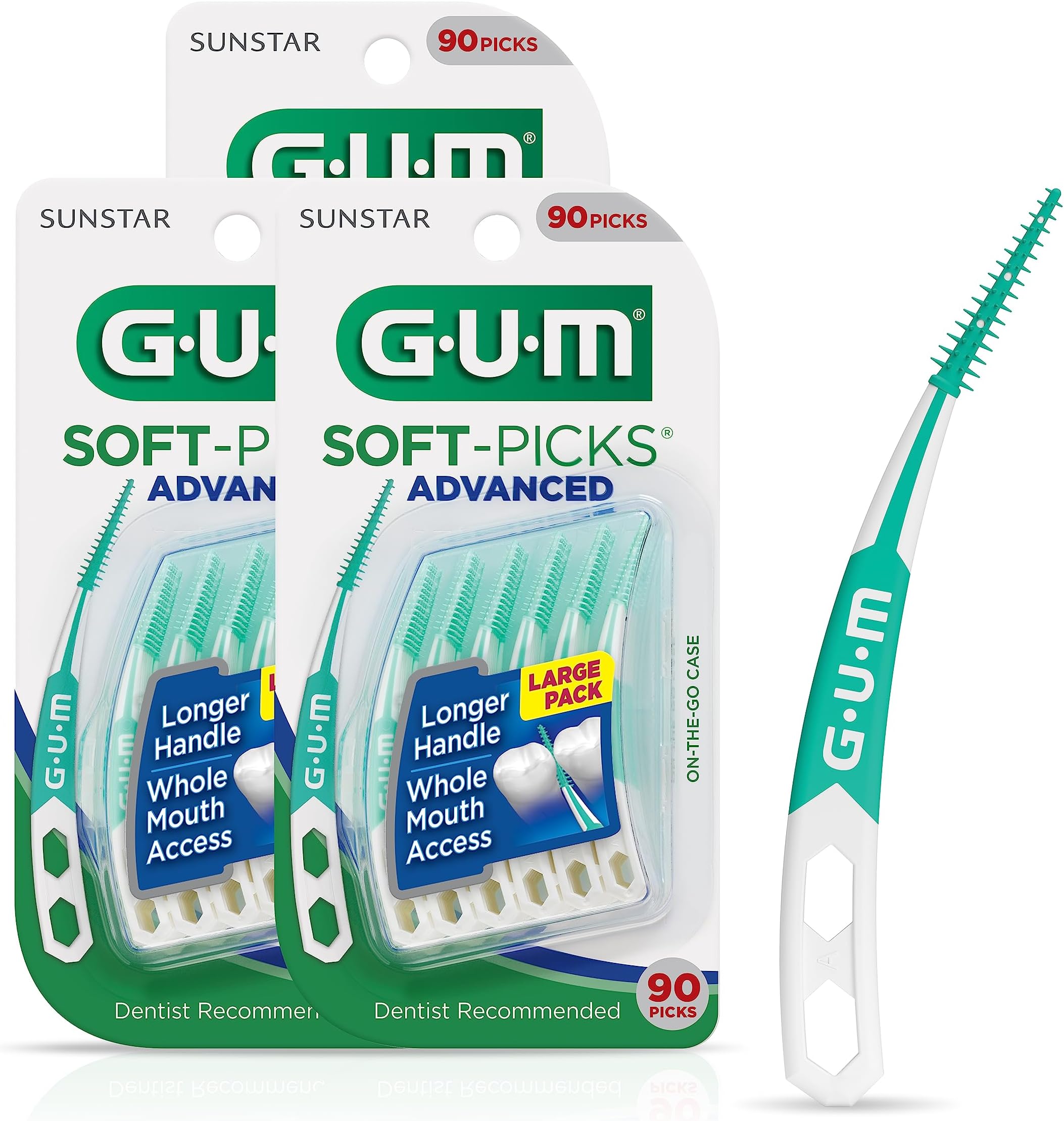 Amazon.com: GUM Super Tip Toothbrush, Soft Bristle Toothbrush for ...