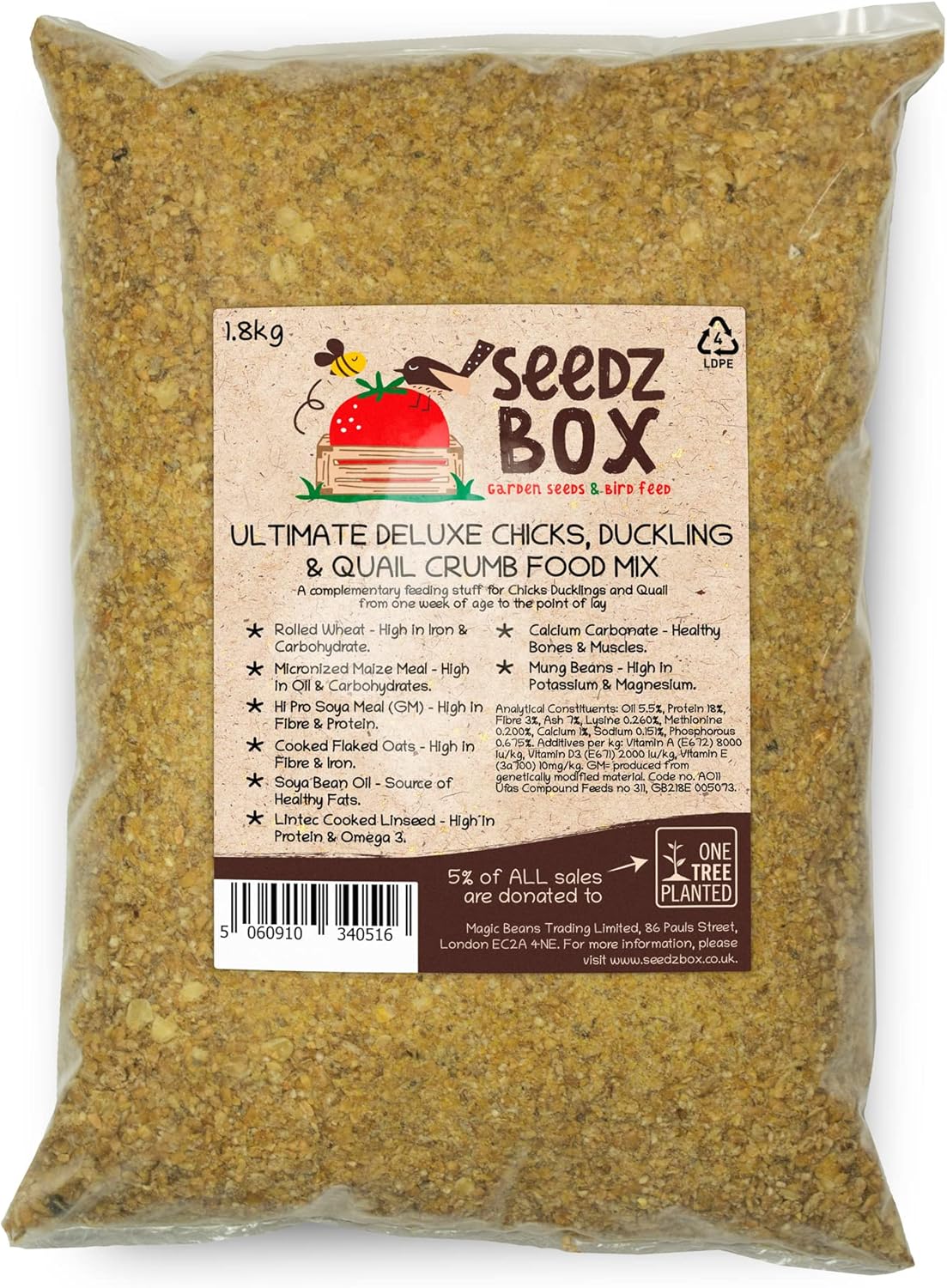 Chick Crumb Feed 1.8kg Food - Chick Duckling and Quail Crumb Food Mix ...