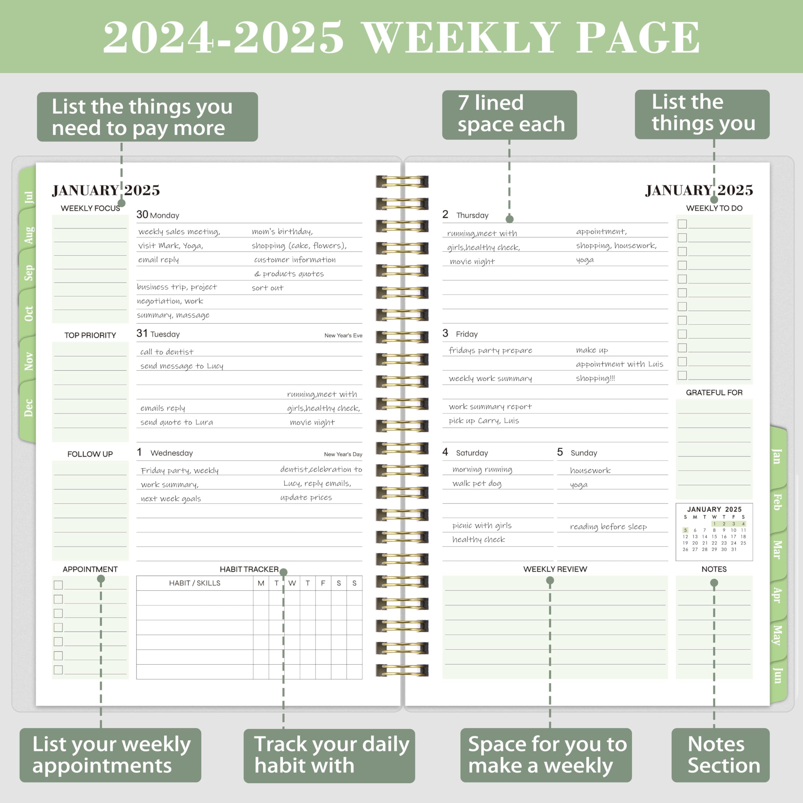 Snapklik.com : Planner 2024-2025 - 2024-2025 Academic Planner From July ...