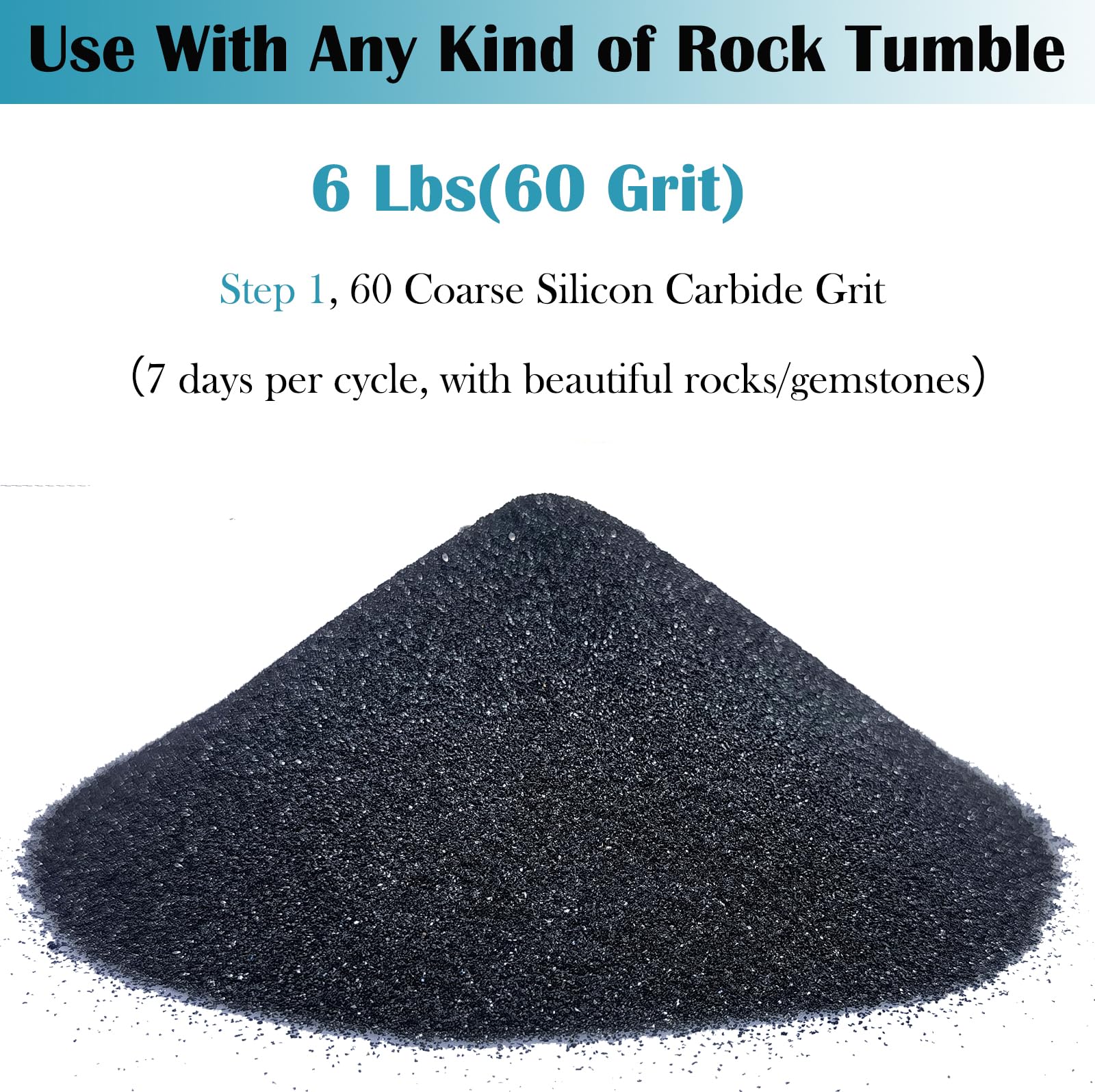 Snapklik.com : SACKORANGE 6 LBS Step-1 60 Grit Silicon Carbide Rock ...
