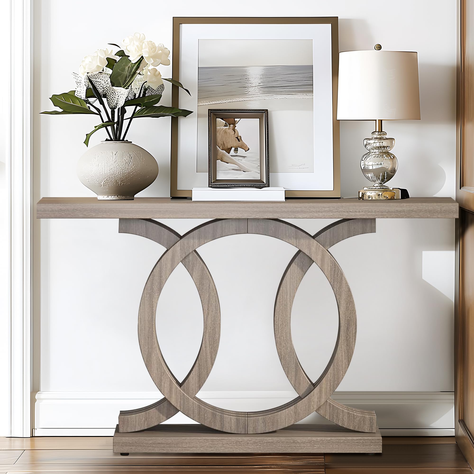 Snapklik.com : NicBex Narrow Console Table Wooden Entryway Table Side ...