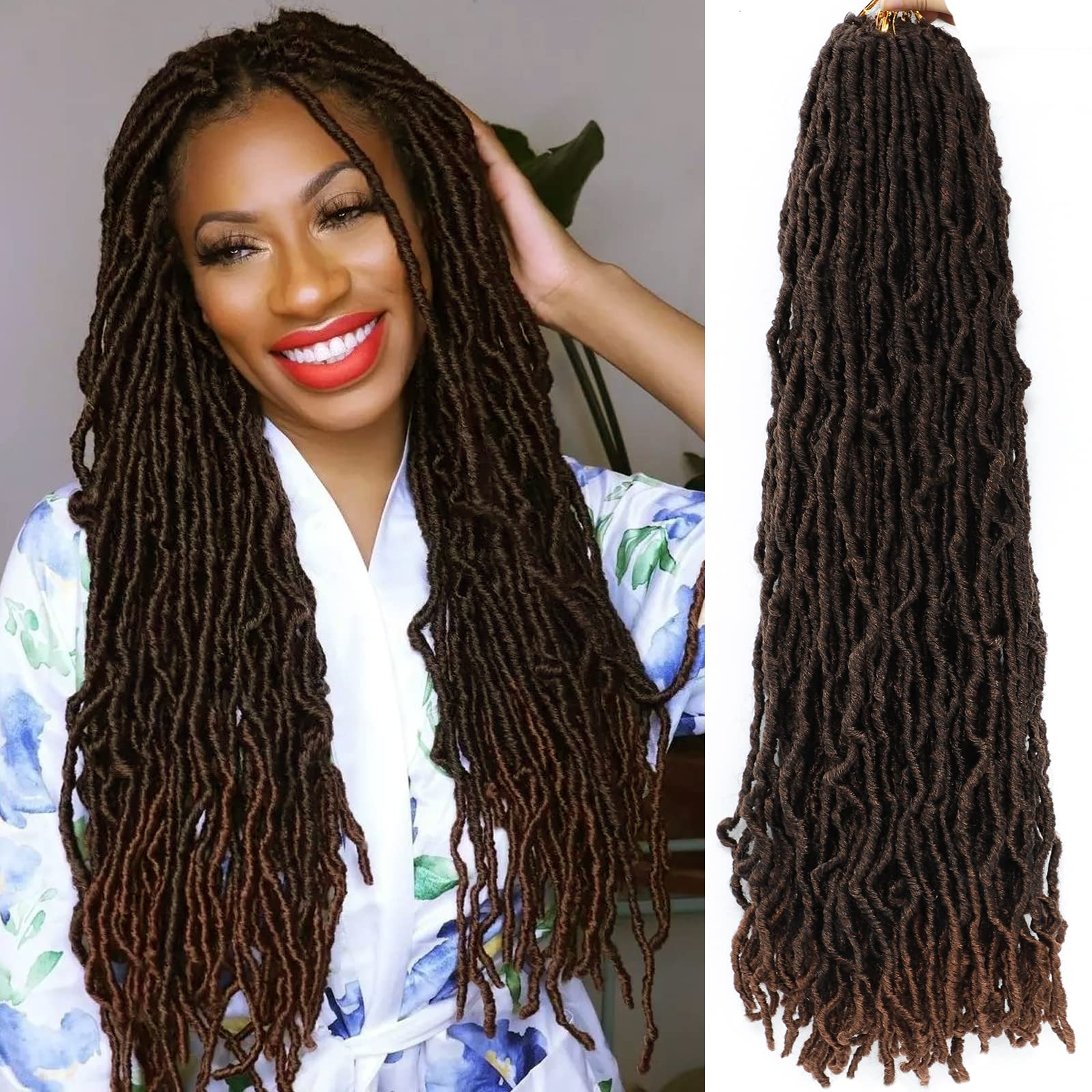 Snapklik.com : Faux Locs Crochet Hair Soft Locs 30 Inch 7 Packs Long ...