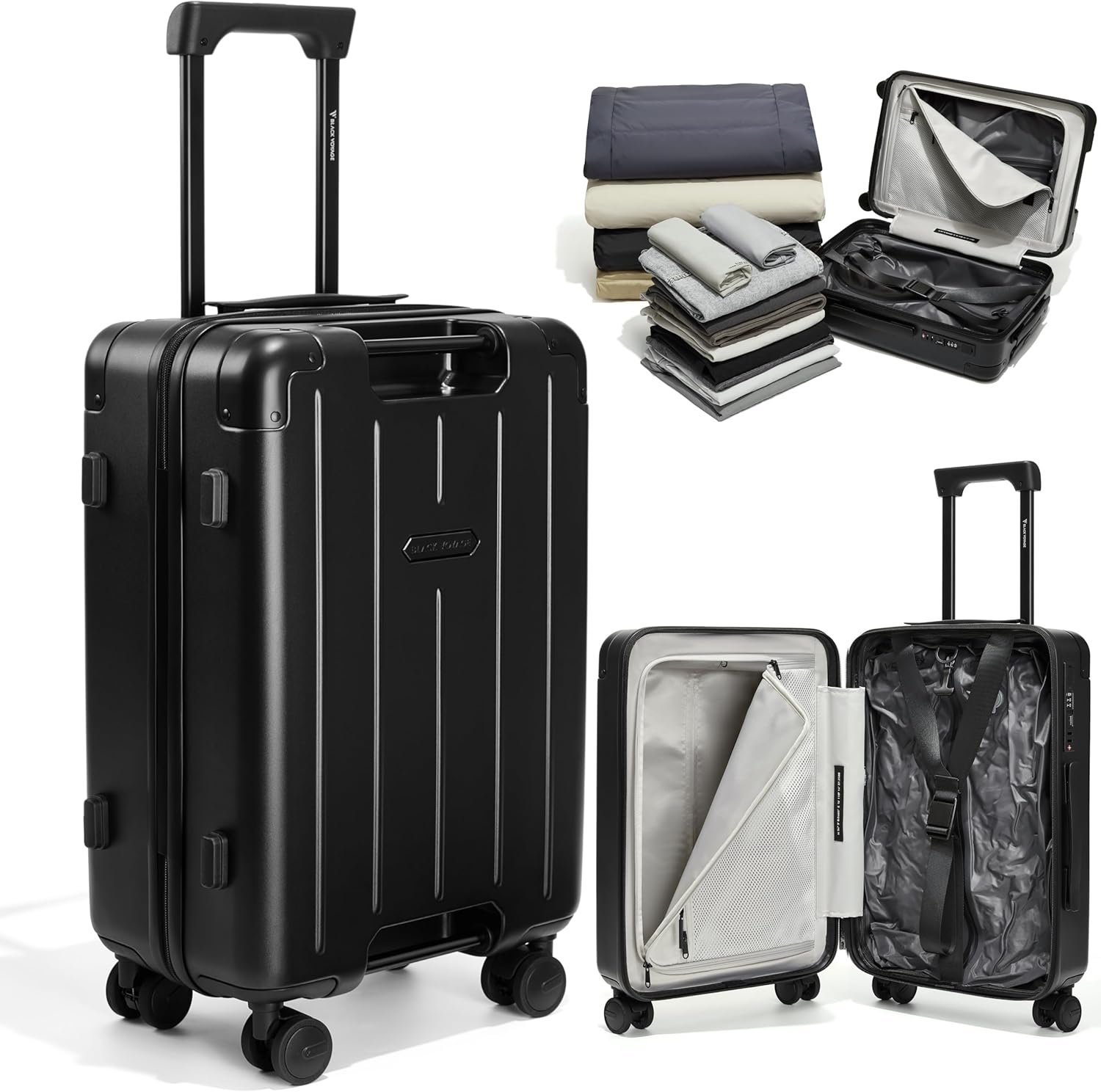 Amazon.com | BlackVoyage Air Vacuum Seal Suitcase Carry-On 20-Inch ...