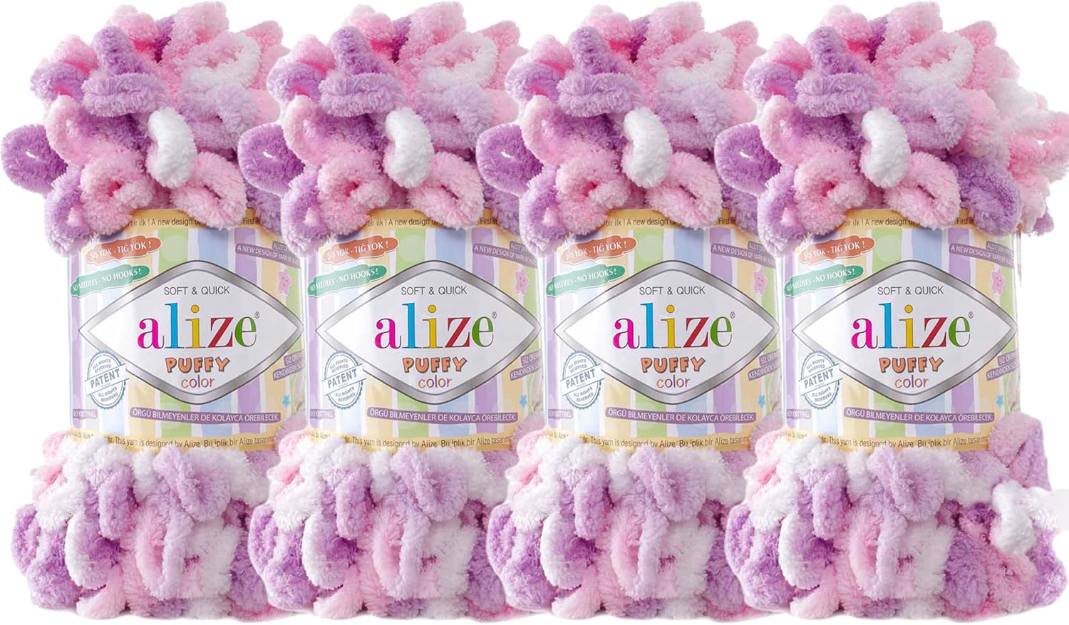 Alize Puffy Finger buy Loop Yarn Multicolored