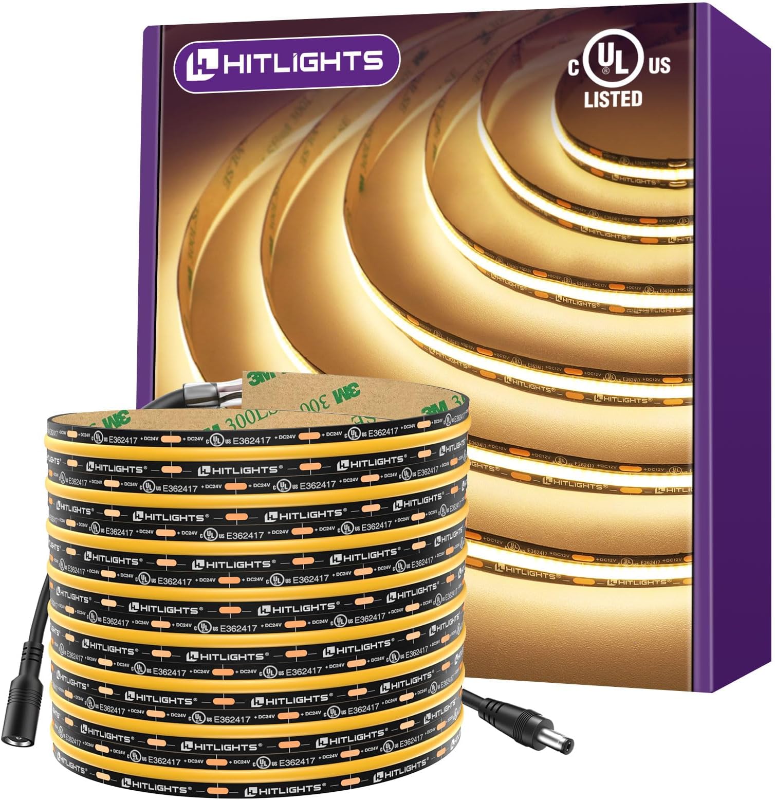 Amazon.com: JOYLIT 24V 32.8FT/10M COB LED Strip Lights 120° 2700K Warm ...