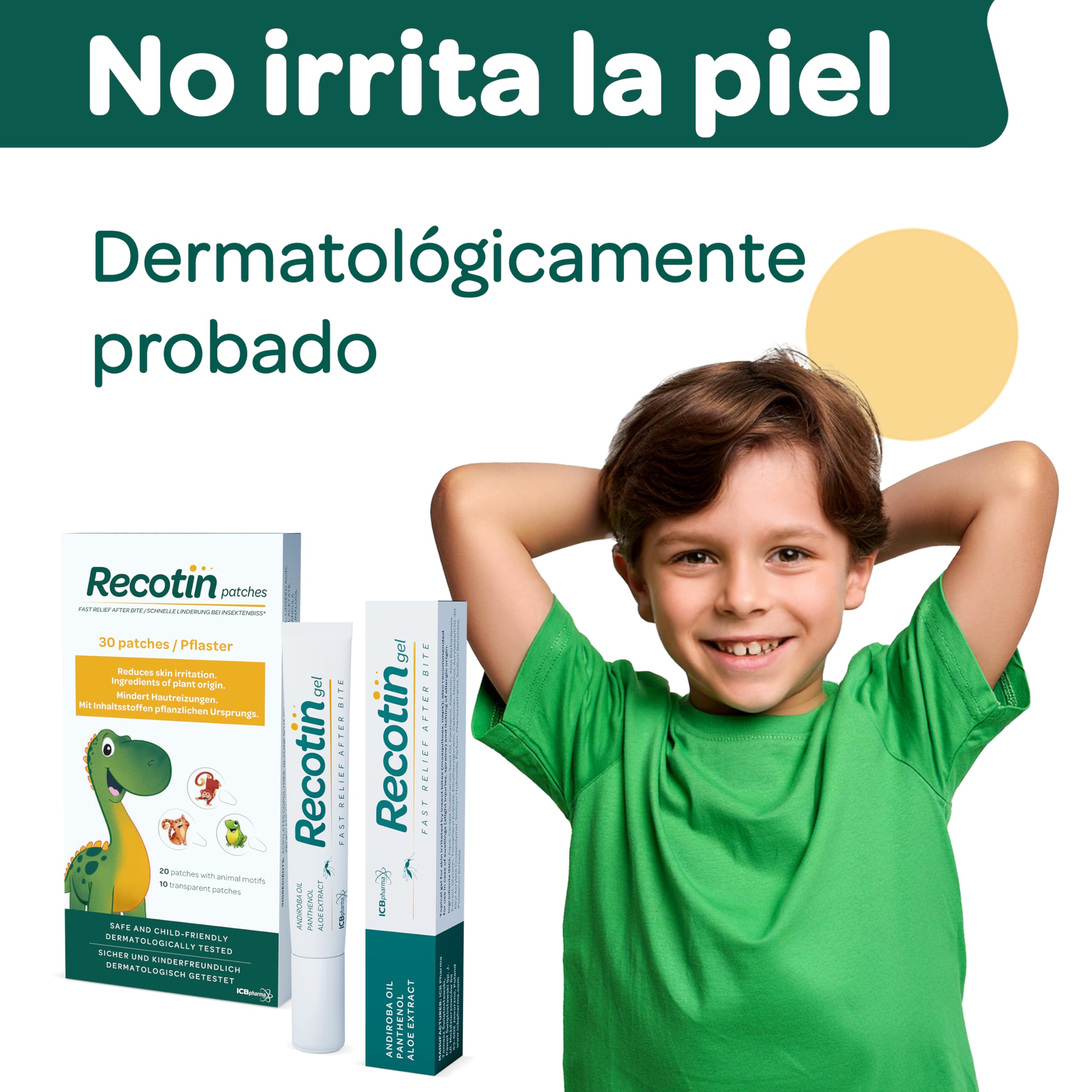 Recotin Afterbite Mosquitos Pack - 100% Ingredientes Naturales - Alivi...