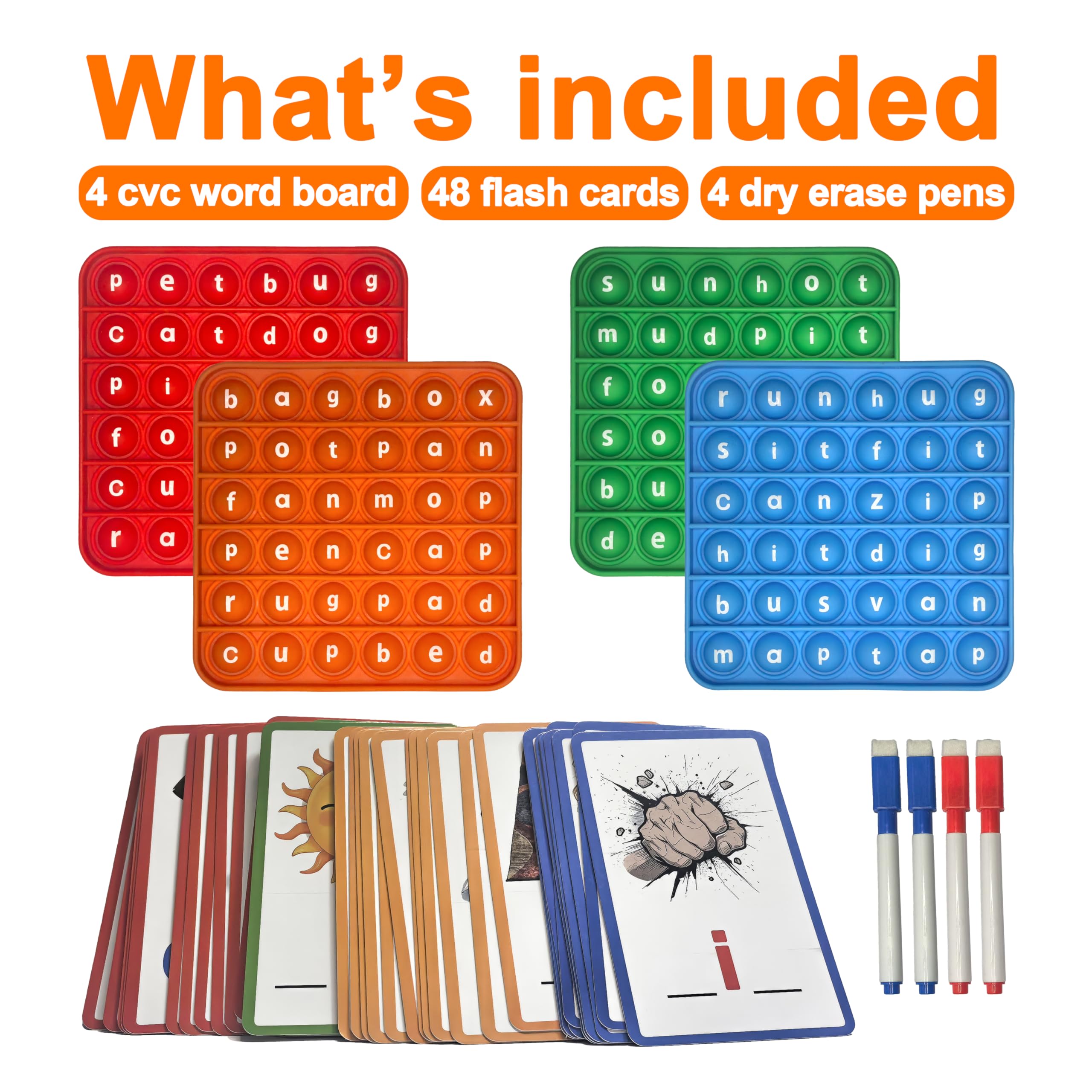 Snapklik.com : CVC Learning Pop Fidget Set