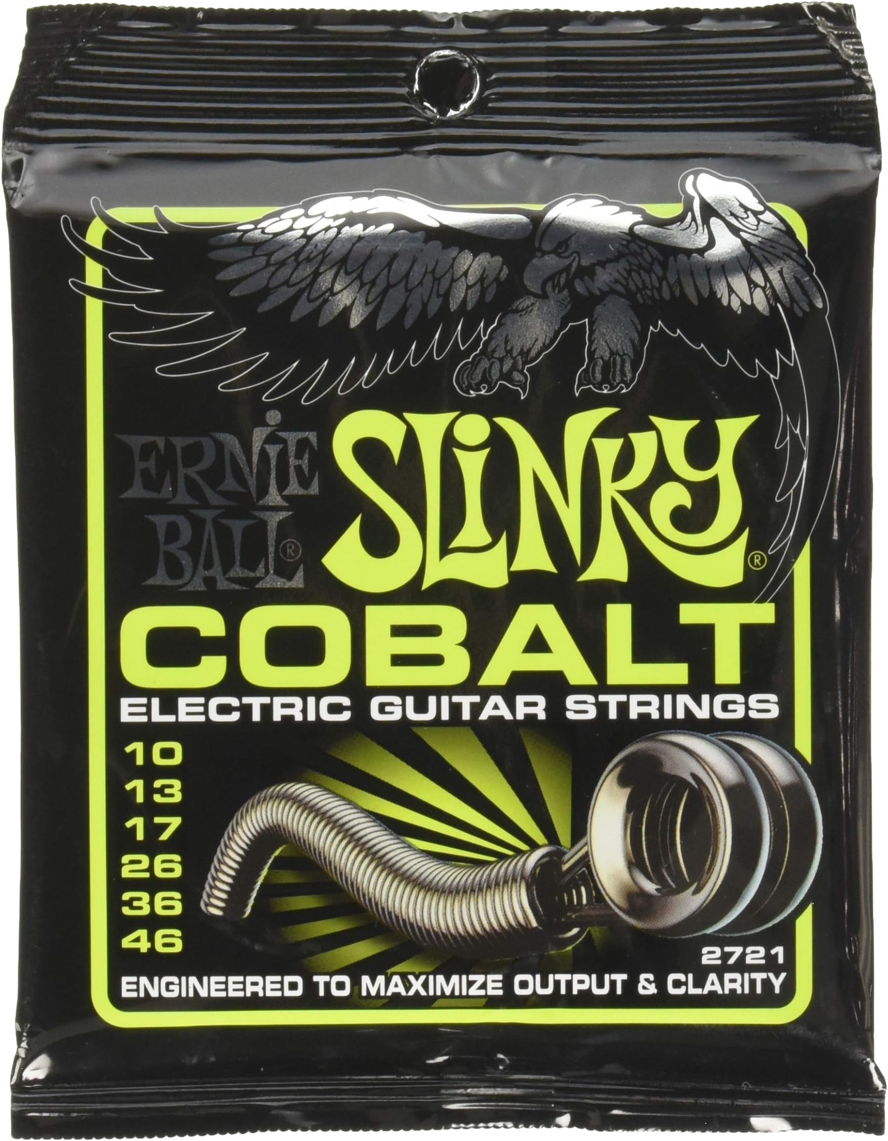 Ernie Ball Regular Slinky Cobalt Electric Guitar Strings 3 Pack - 10-46 ...