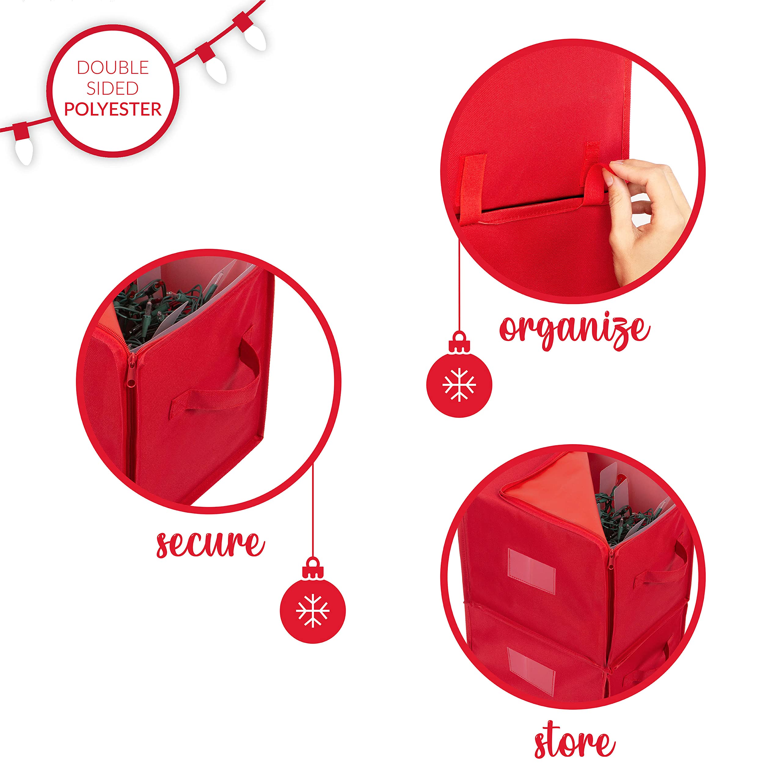 Collapsible Christmas Tree With Lights Simplify Holiday Light Organizer ...