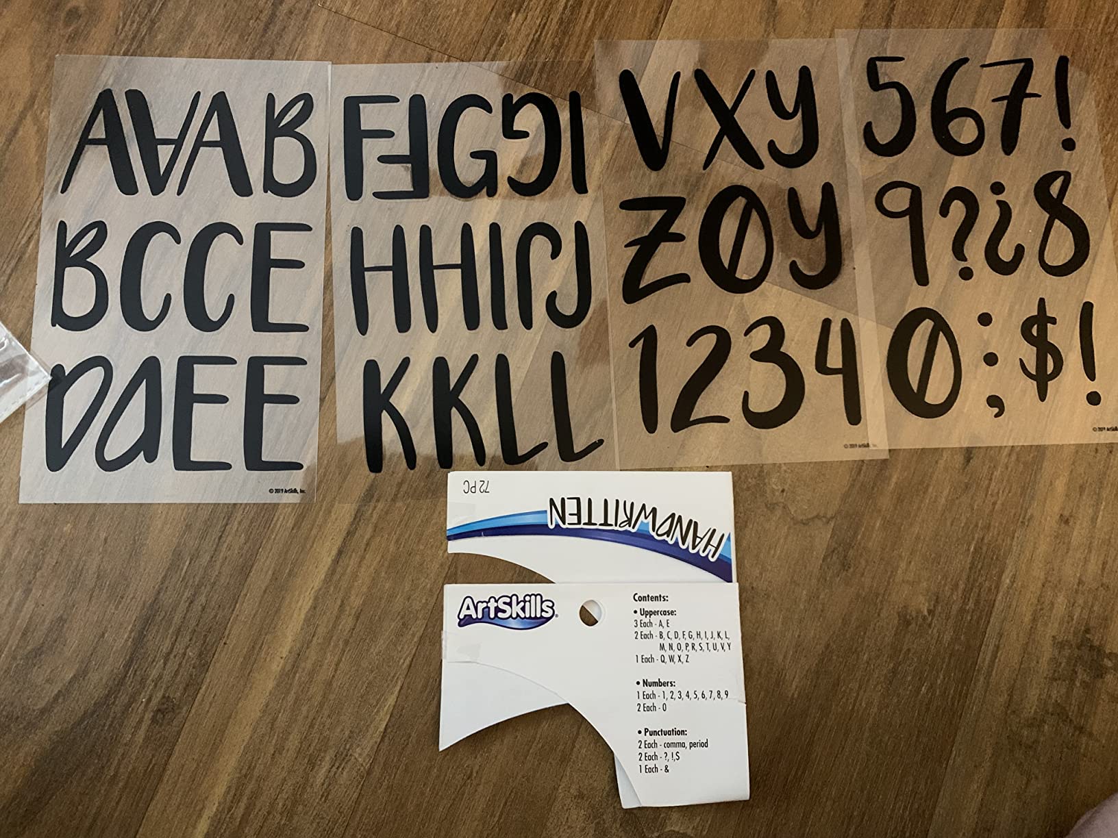 Amazon.com: ArtSkills Handwritten Poster, Project Letter Stickers, 3 ...