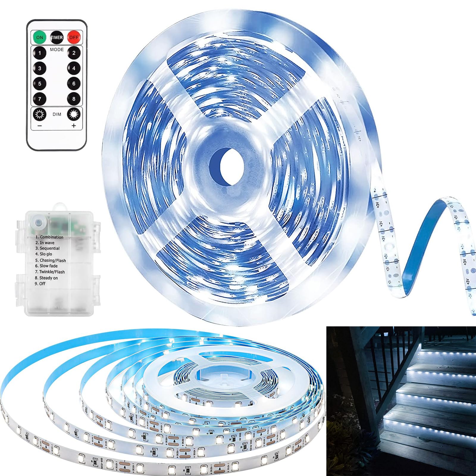 Battery Operated Led Strips 5V Motion Sensor LED Tape Light With