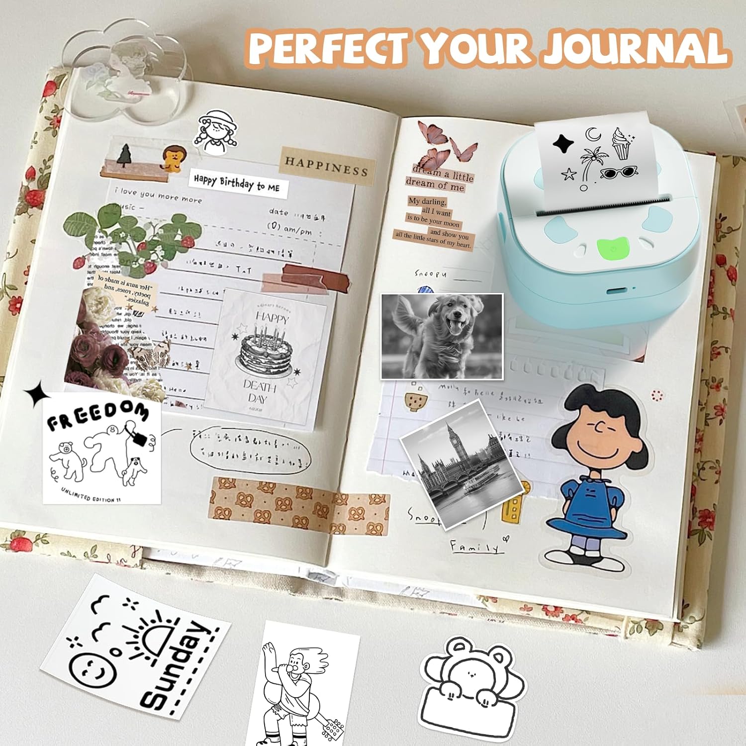 NDYIN Self-Adhesive Thermal Paper Instruction Manual for D20, D21, S1 ...