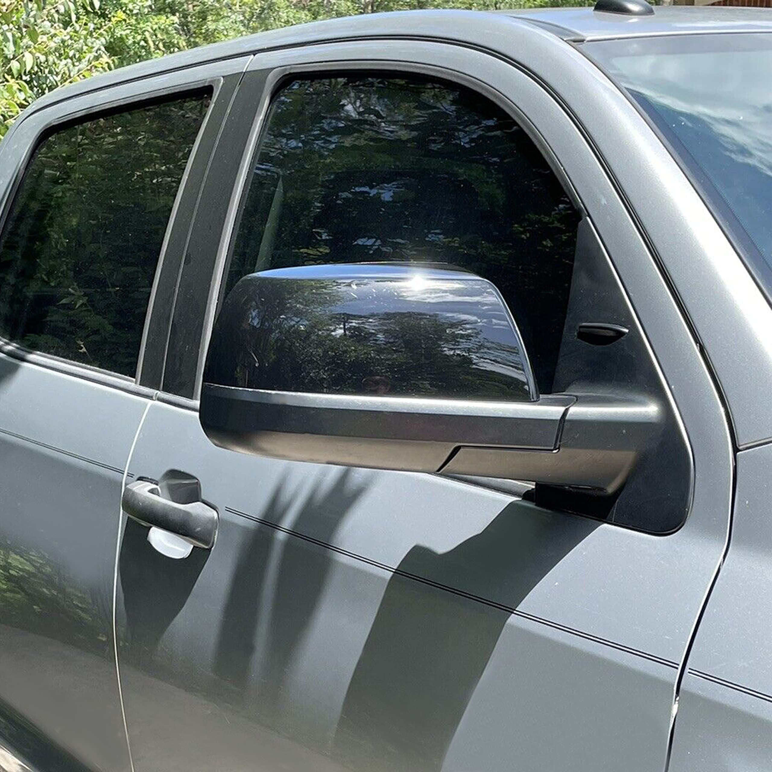 Snapklik.com : Kojem Glossy Black Mirror Covers Kit Assembly Compatible