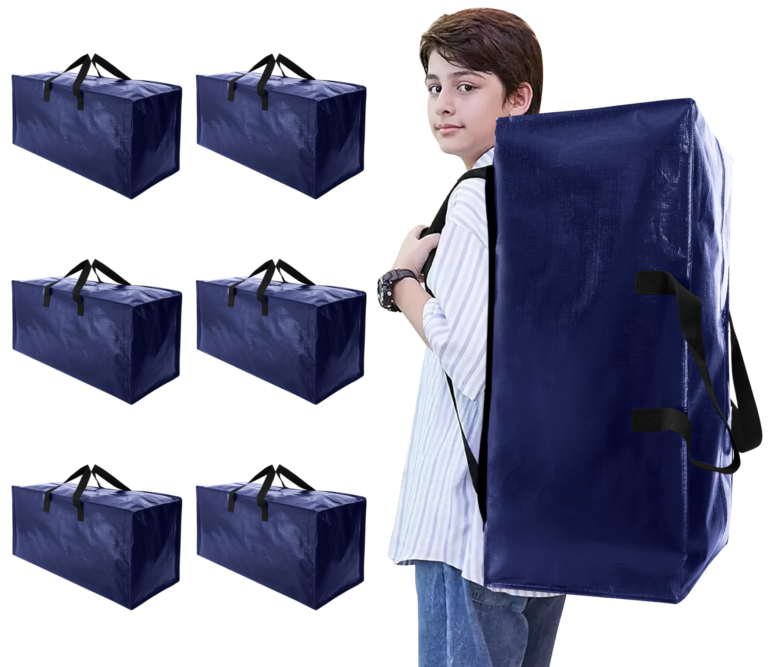 Amazon.com: NATURELUX Heavy Duty Moving Bags with Backpack Straps and ...