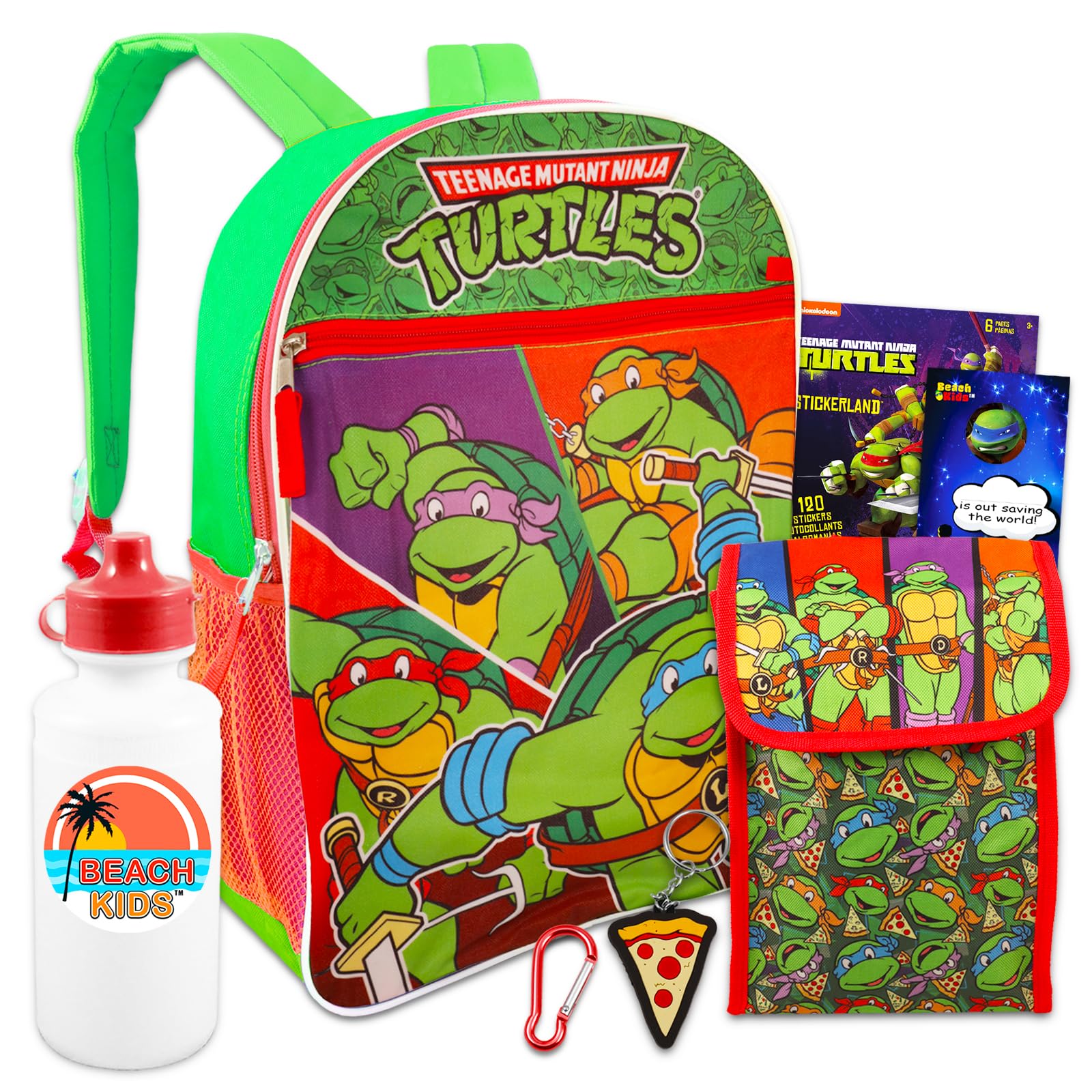 Amazon.com: Teenage Mutant Ninja Turtles Backpack and Lunch Bag Set ...