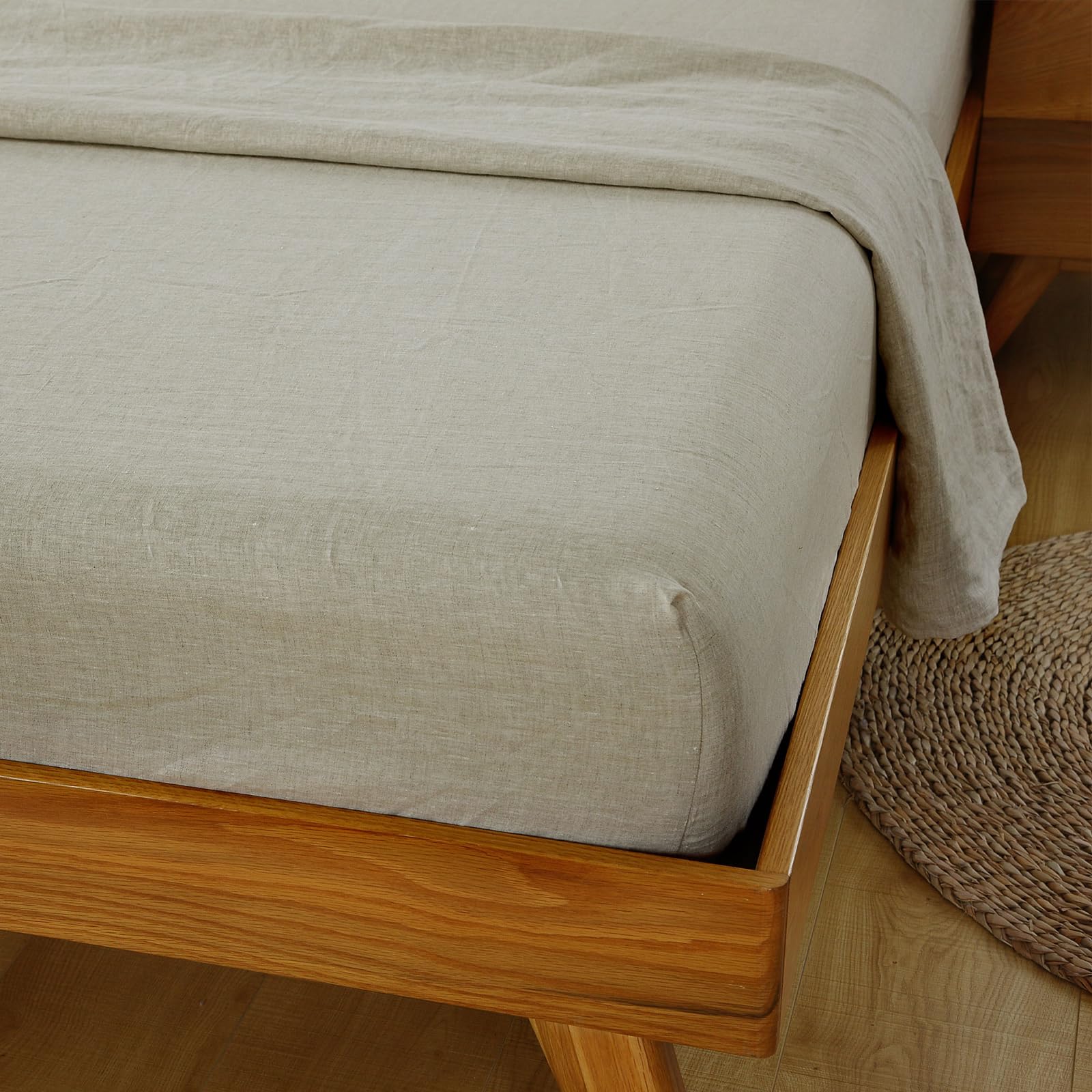 Deep Pocket Fitted Sheet Full Size 100% - 15" Deep Pocket, Stone Washed ...