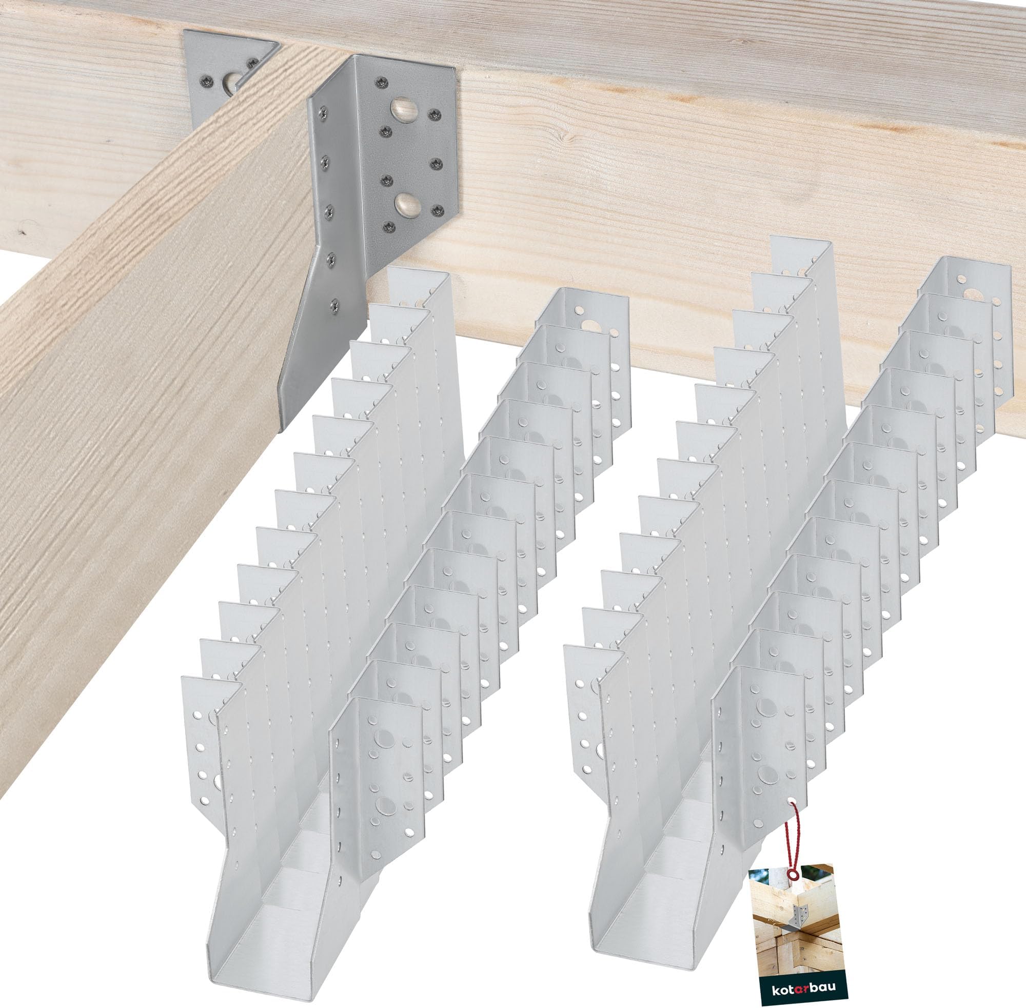 KOTARBAU® 10er Set Balkenschuh Typ A 60 mm Holzbalkenverbinder ...