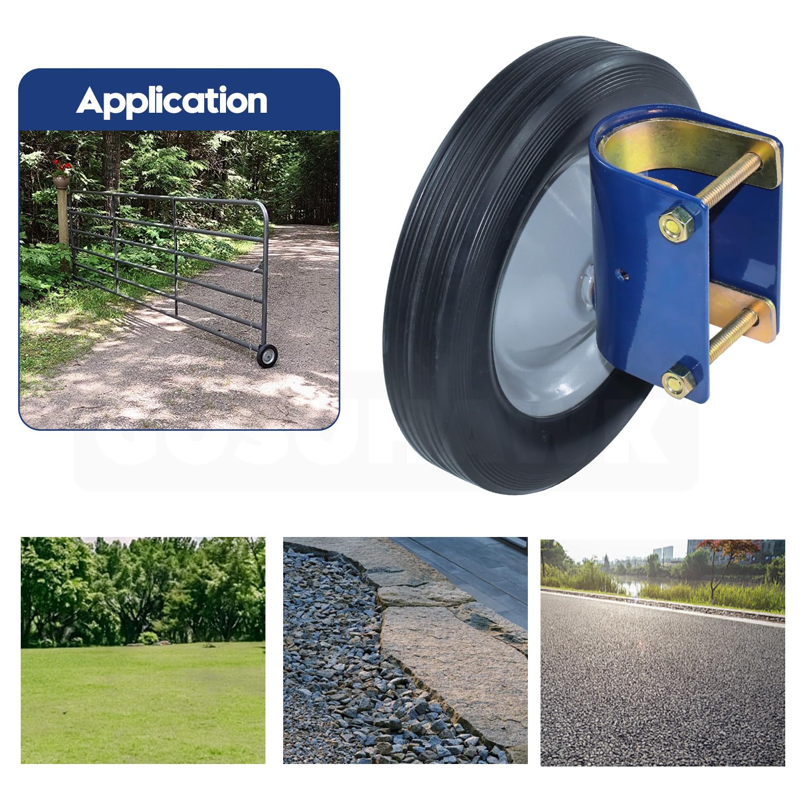 Snapklik.com : 2 Pack Farm Gate Wheel Replaces S16100600, Fence Wheel ...