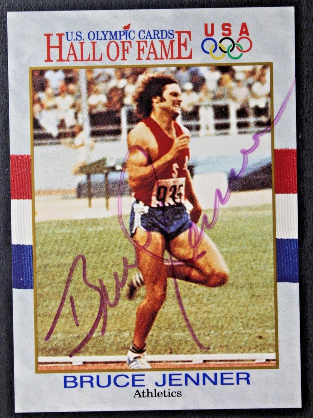 Amazon.com: Caitlyn Bruce Jenner Autographed 1991 Impel Olympic Hall of ...