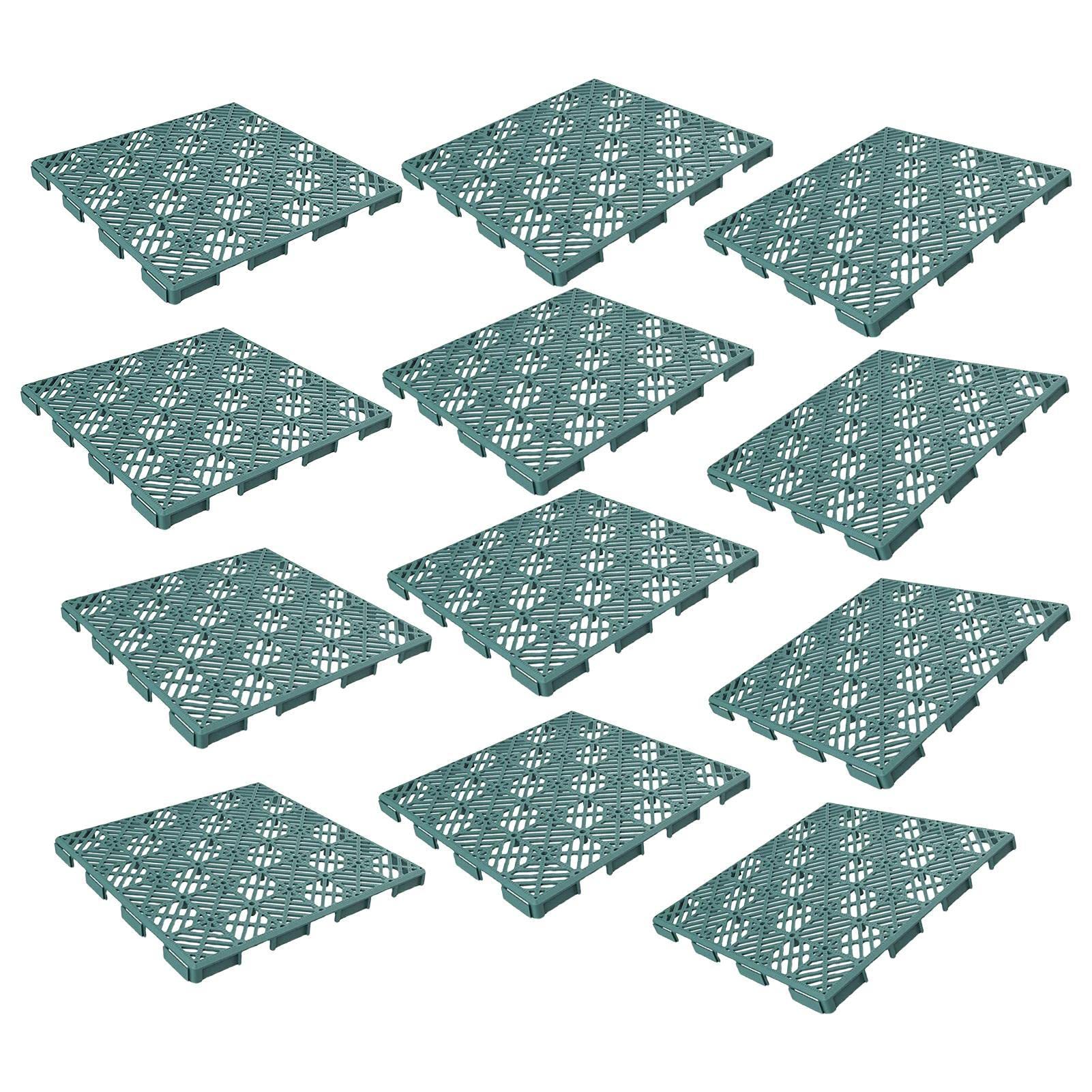 Interlocking Deck Tiles Interlocking Diamond Pattern Outdoor Modular ...