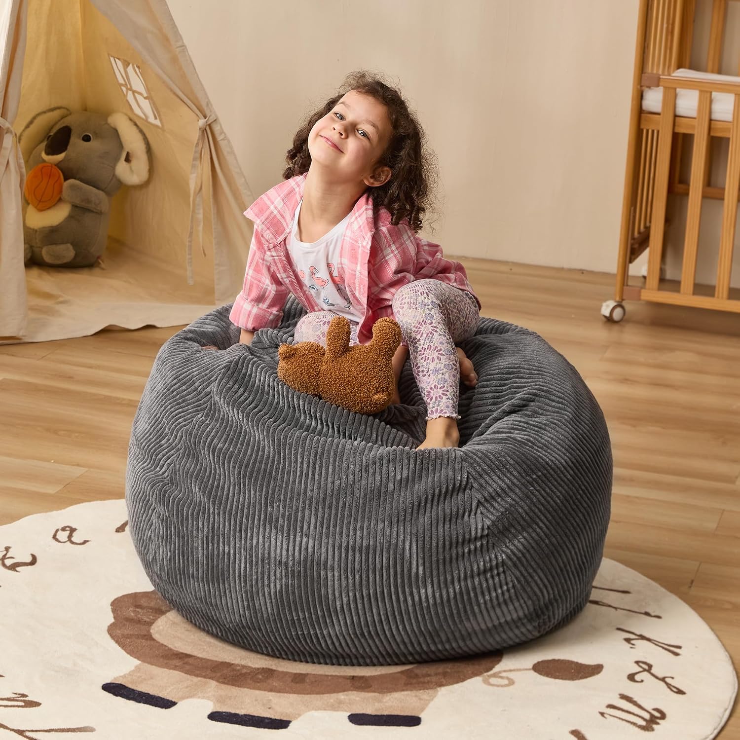 Amazon.com: Cansunna Bean Bag Chairs Teardrop Bean Bag Chair Beanbag ...