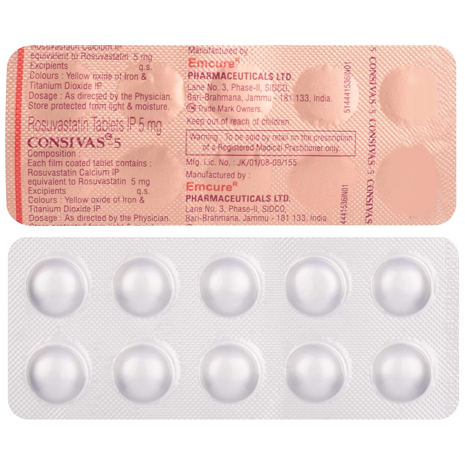 Consivas 5 - Strip of 10 Tablets : Amazon.in: Health & Personal Care
