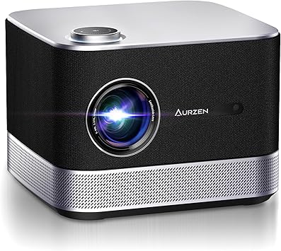 All-ln-One Projector 4K Supported, AURZEN Boom 3 Smart Projector with ...