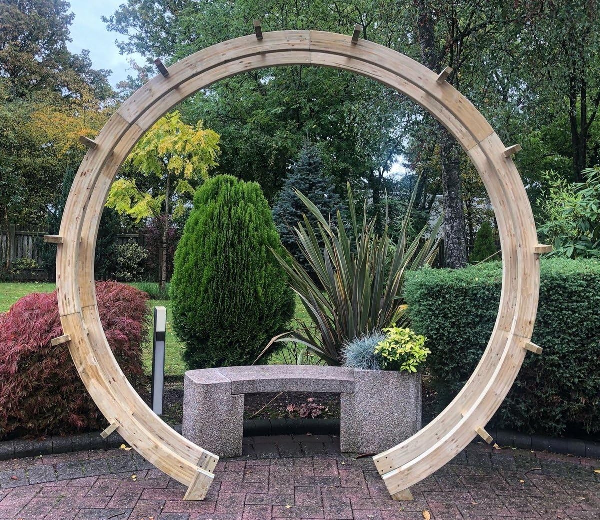 Moon Garden Gate Decorative Steel Gate Twisted Metal Art Sun And