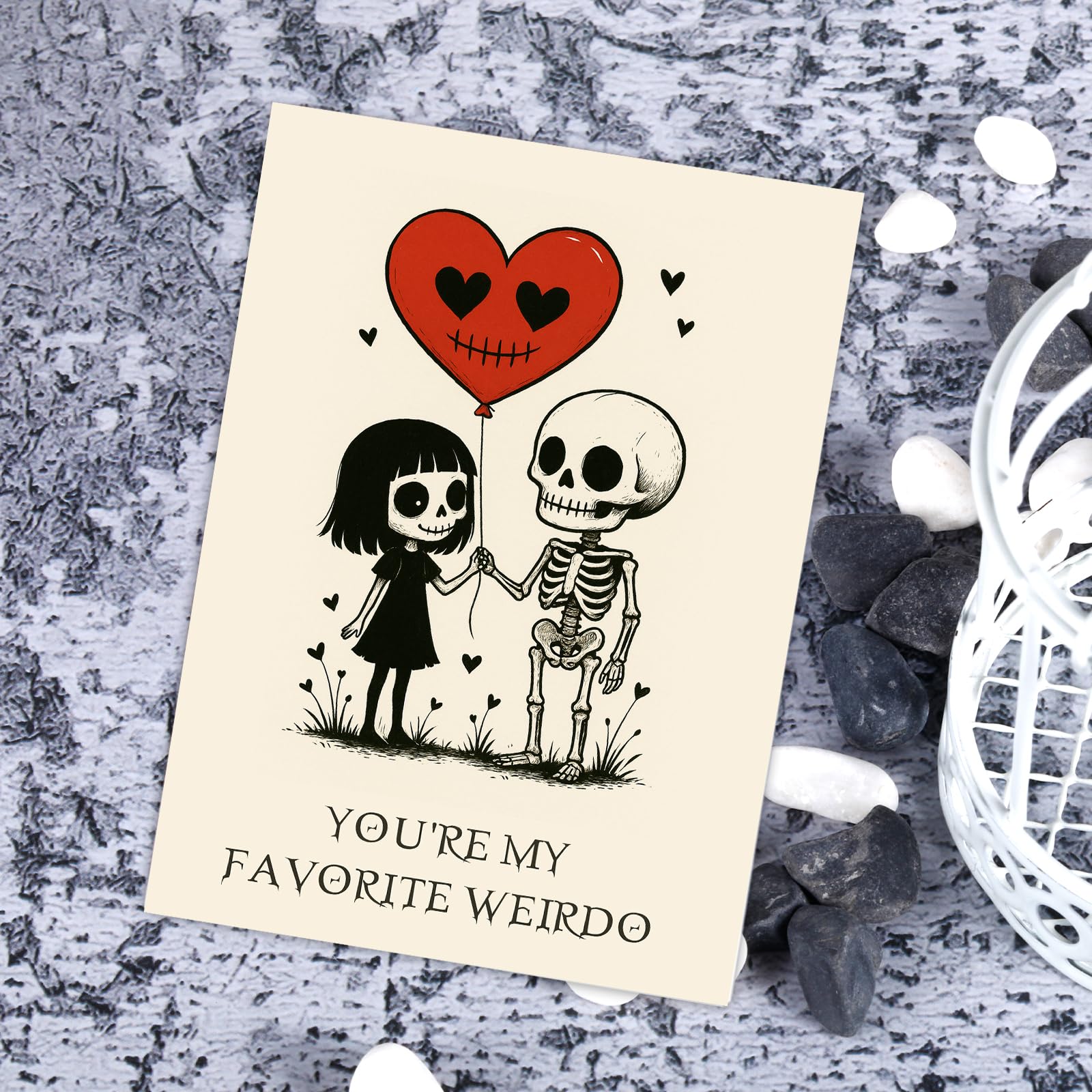 Snapklik.com : Halloween Wedding Card, Anniversary Skeleton Card For ...