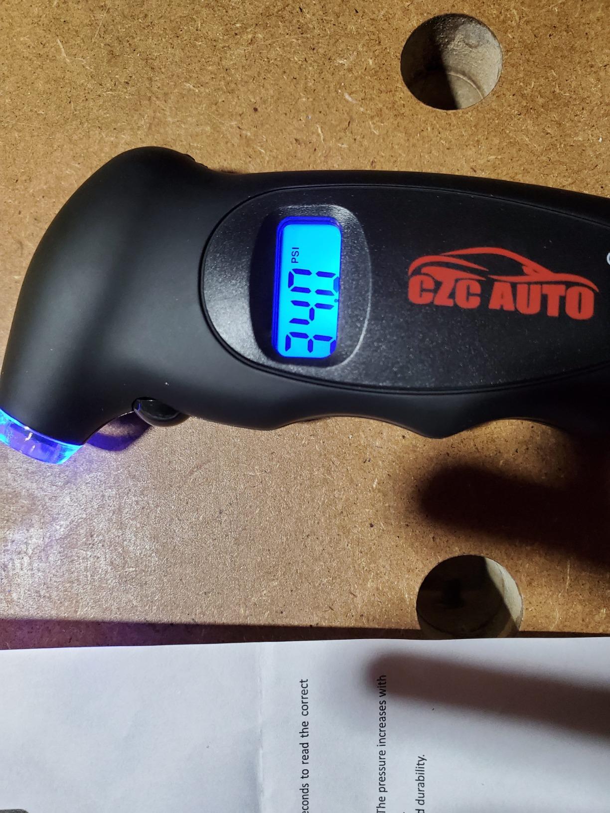 Amazon.com: CZC AUTO Digital Tire Pressure Gauge Reader Checker 4 ...
