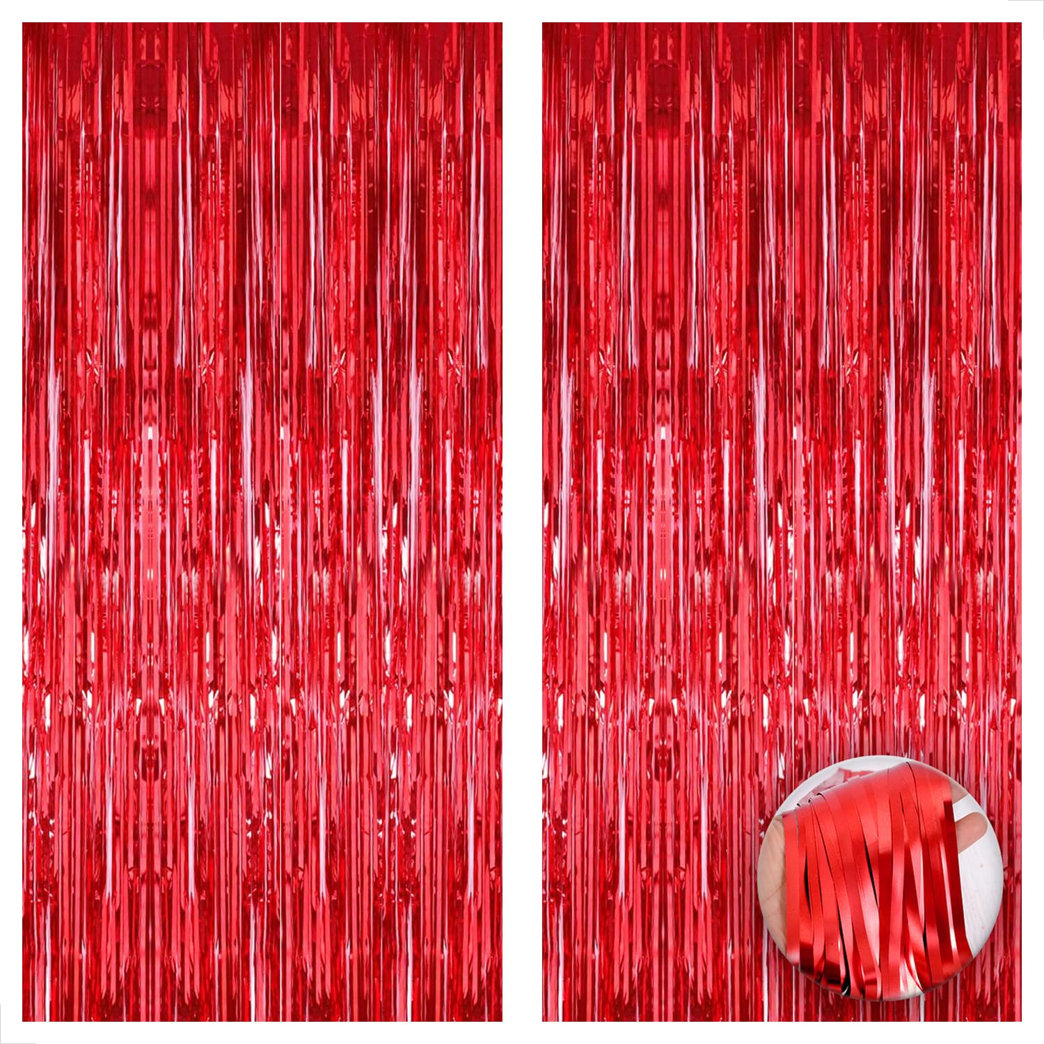 Amazon.com: KatchOn, Red Streamers Party Decorations - XtraLarge 3.2x6 ...
